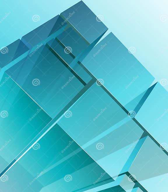 Abstract Transparent Modules Stock Vector - Illustration of advertise ...