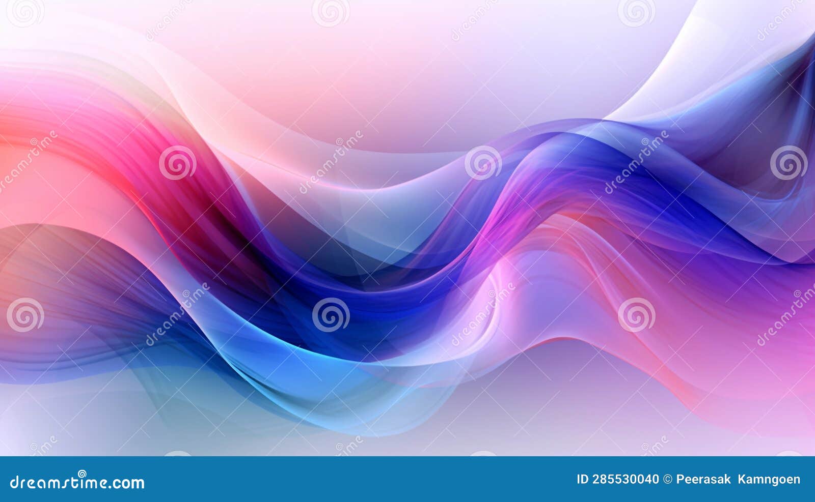 Abstract Transparent Smooth Shiny Color Spectrum Wave Design Element ...