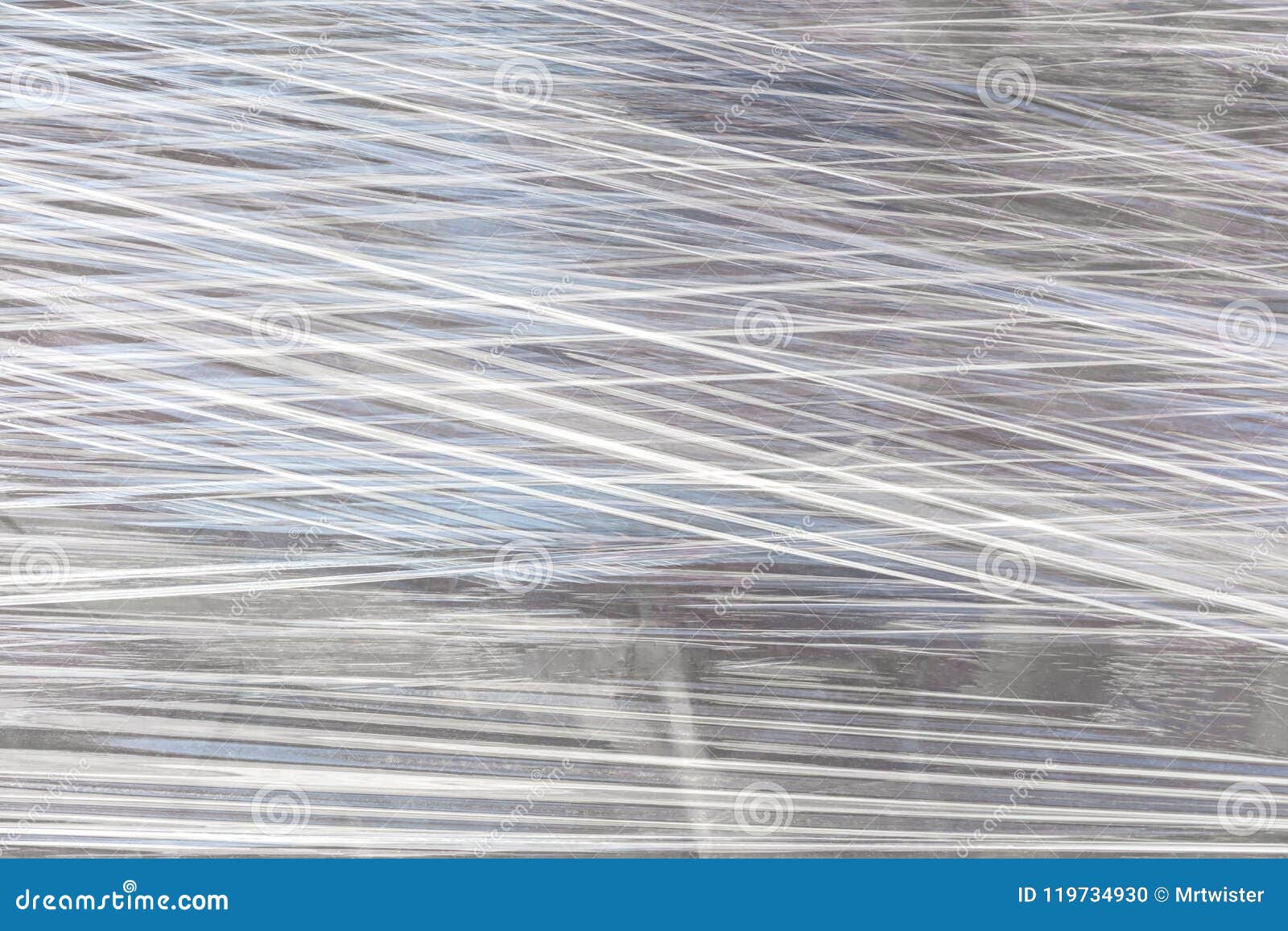 Abstract Transparent Stretch Wrapping Plastic Background Stock Photo ...