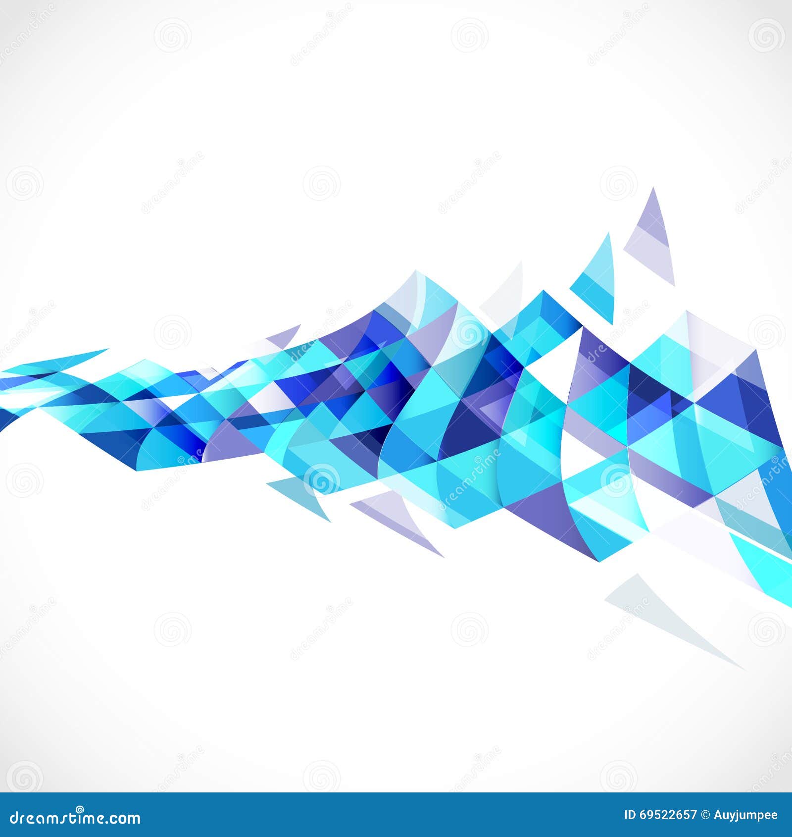 Abstract Transparent Triangle on Perspective Curve View Template Stock ...