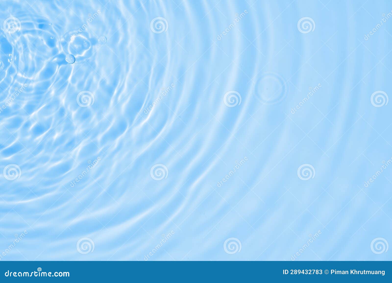 Transparent Water Shadow Surface Texture Natural Ripple on Blue ...