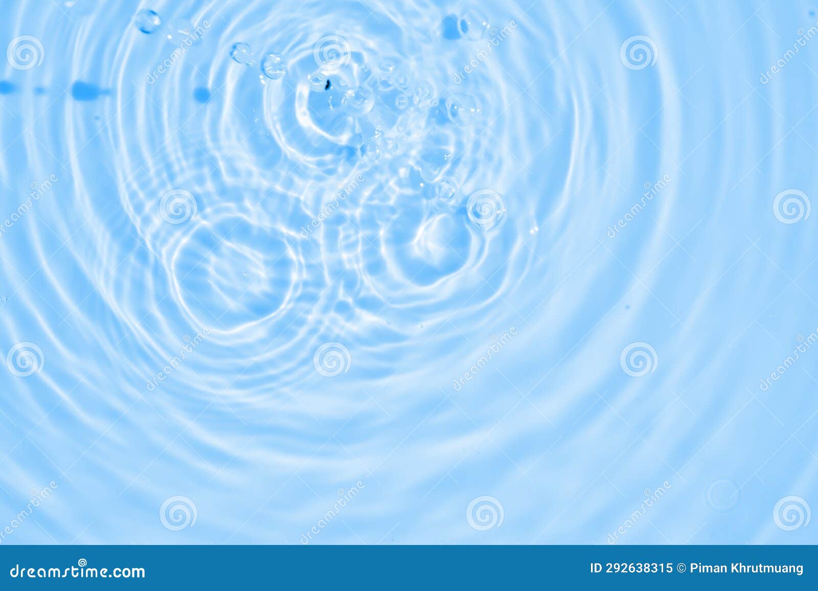 Transparent Water Shadow Surface Texture Natural Ripple on Blue ...