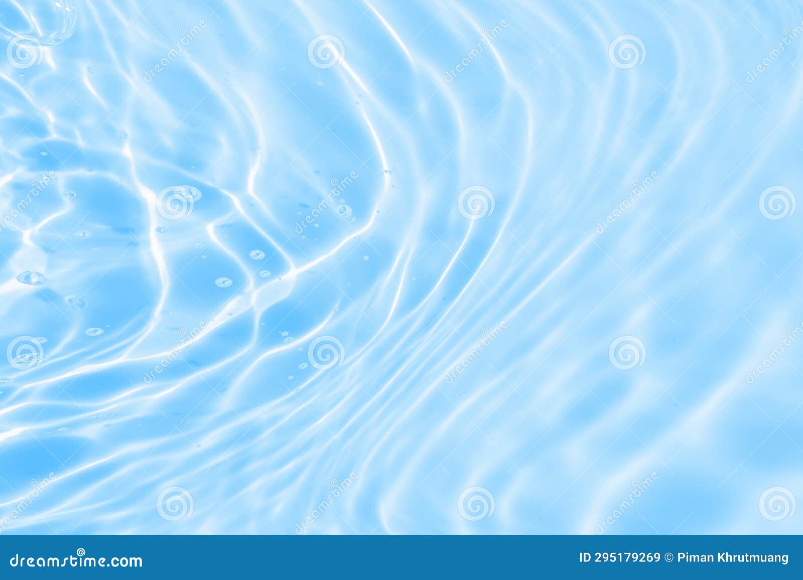 Transparent Water Shadow Surface Texture Natural Ripple on Blue ...