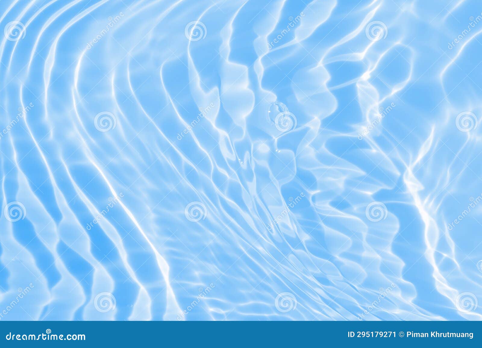 Transparent Water Shadow Surface Texture Natural Ripple on Blue ...