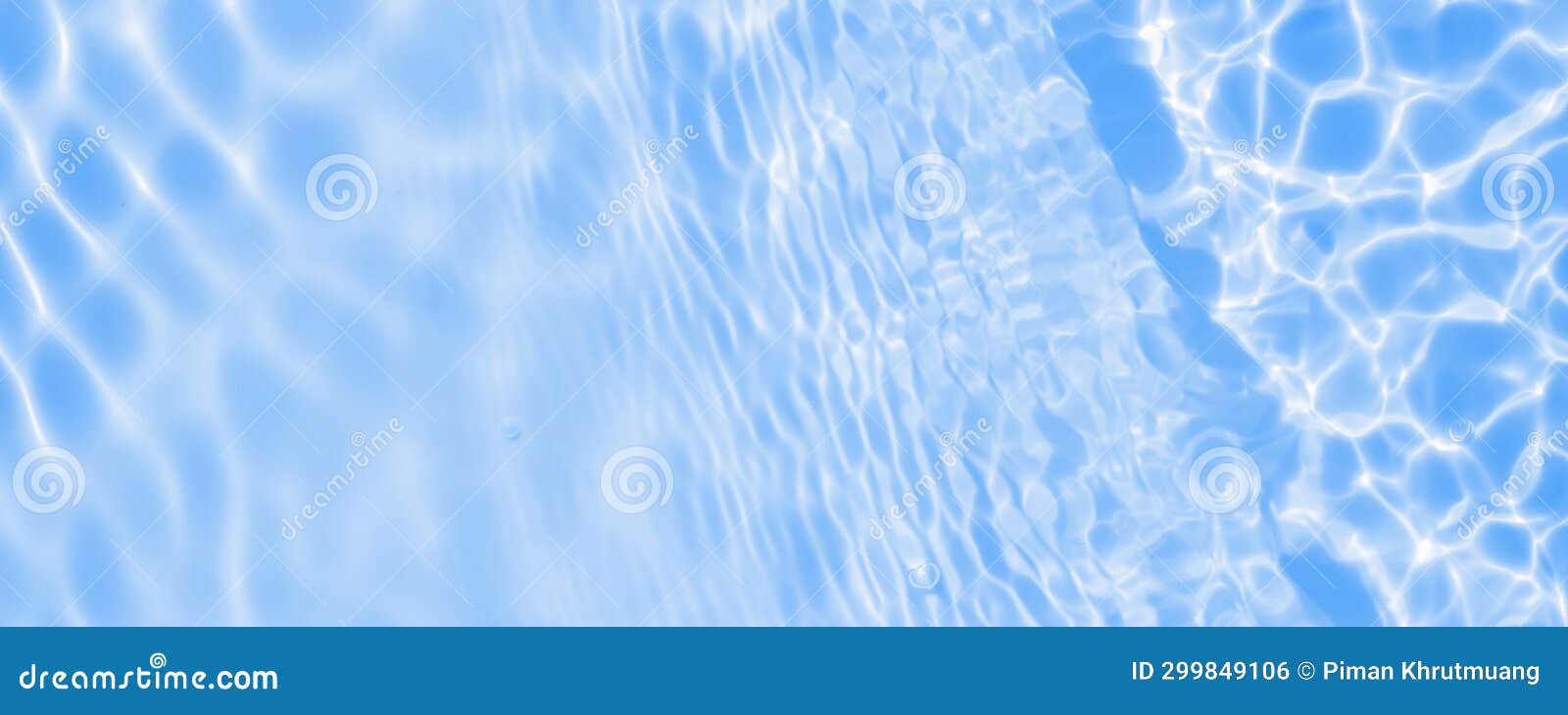 Transparent Water Shadow Surface Texture Natural Ripple on Blue ...