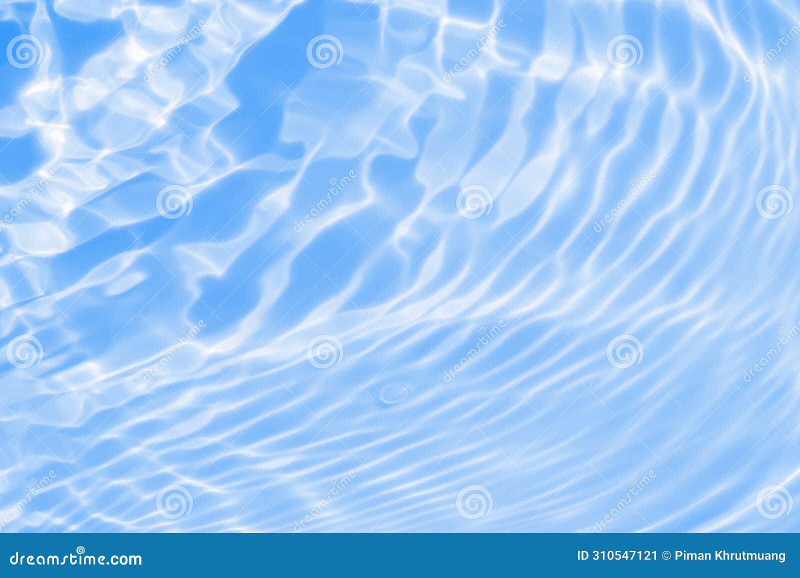 Transparent Water Shadow Surface Texture Natural Ripple on Blue ...