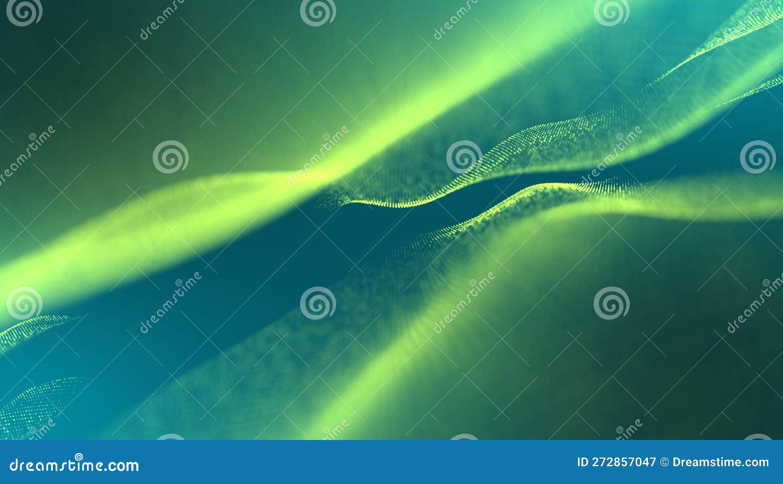 Abstract Trapcode Form Digital Particle Wave Background. Green Trapcode ...