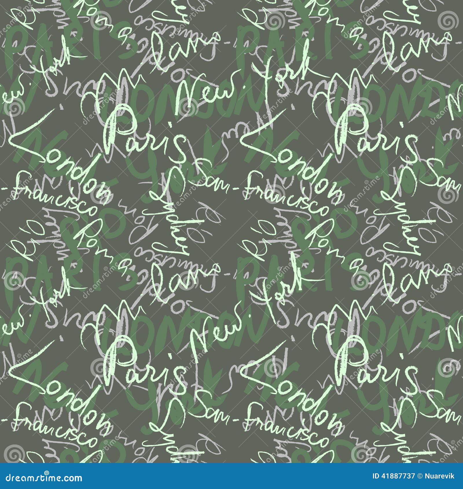 Abstract Travel Text Seamless Background Stock Illustration ...