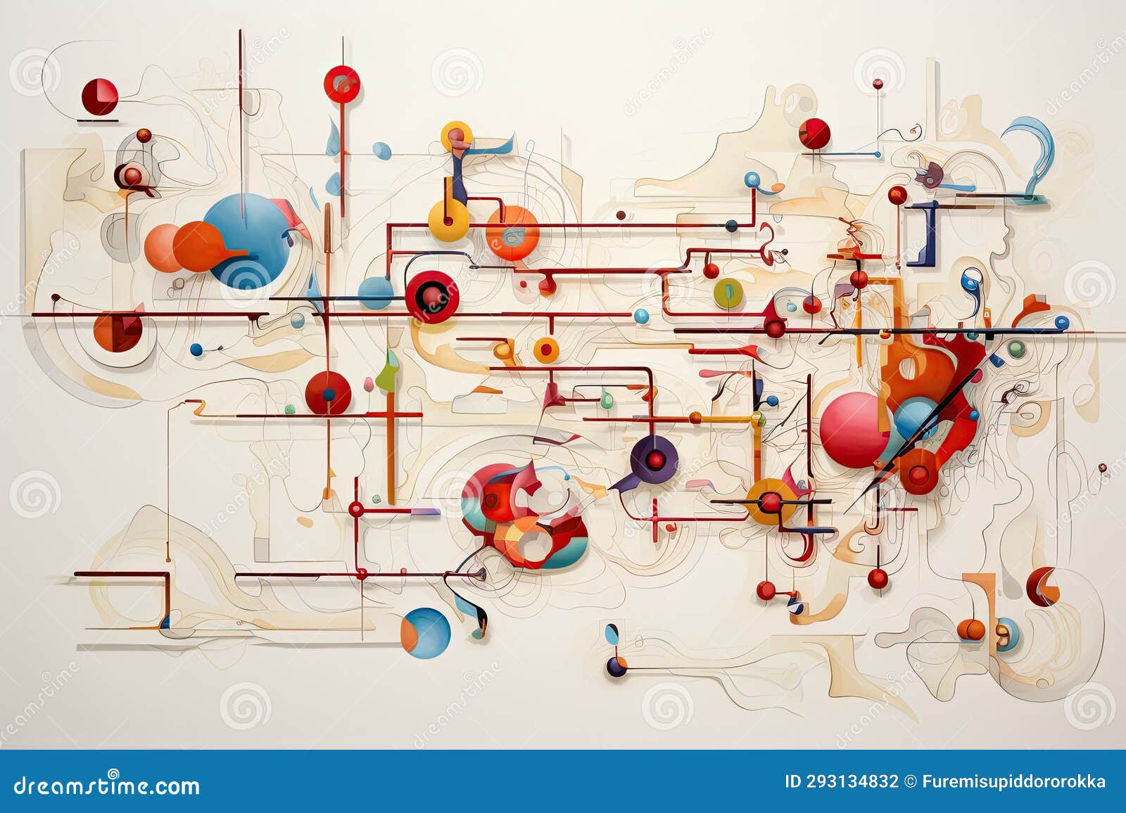 Abstract Treasure Map Abstract Map Background Retro Style Stock ...