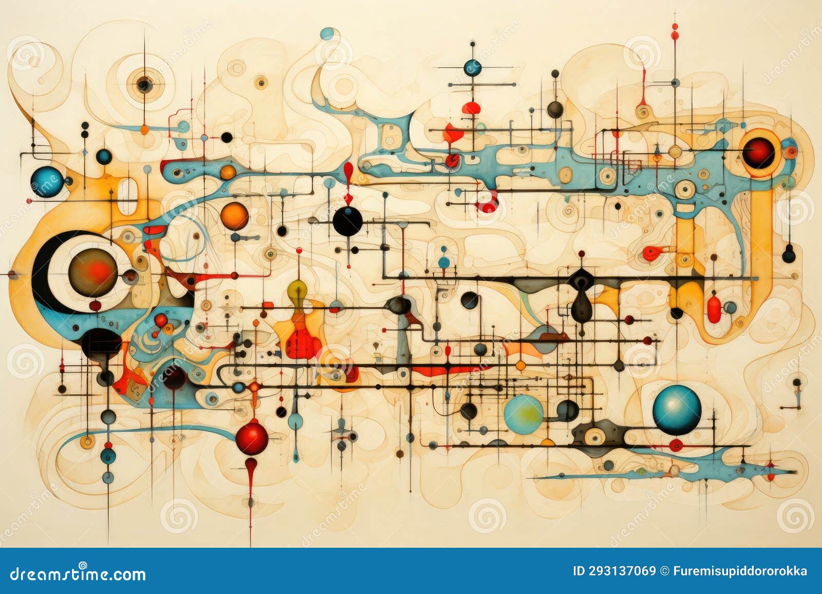 Abstract Treasure Map Abstract Map Background Retro Style Stock ...