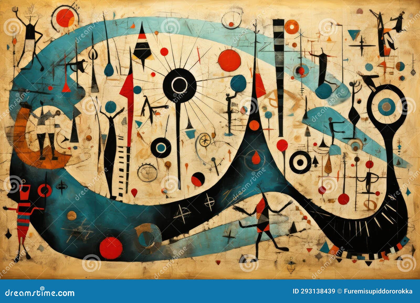 Abstract Treasure Map Abstract Map Background Retro Style Stock ...