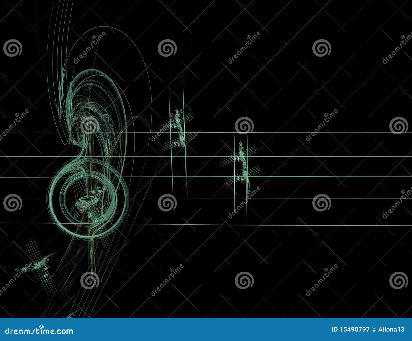 Abstract treble clef stock illustration. Illustration of symbol - 15490797