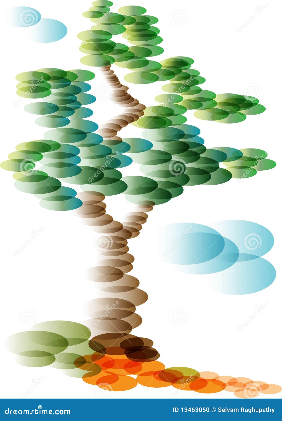 Abstract tree stock illustration. Illustration of colorful - 13463050
