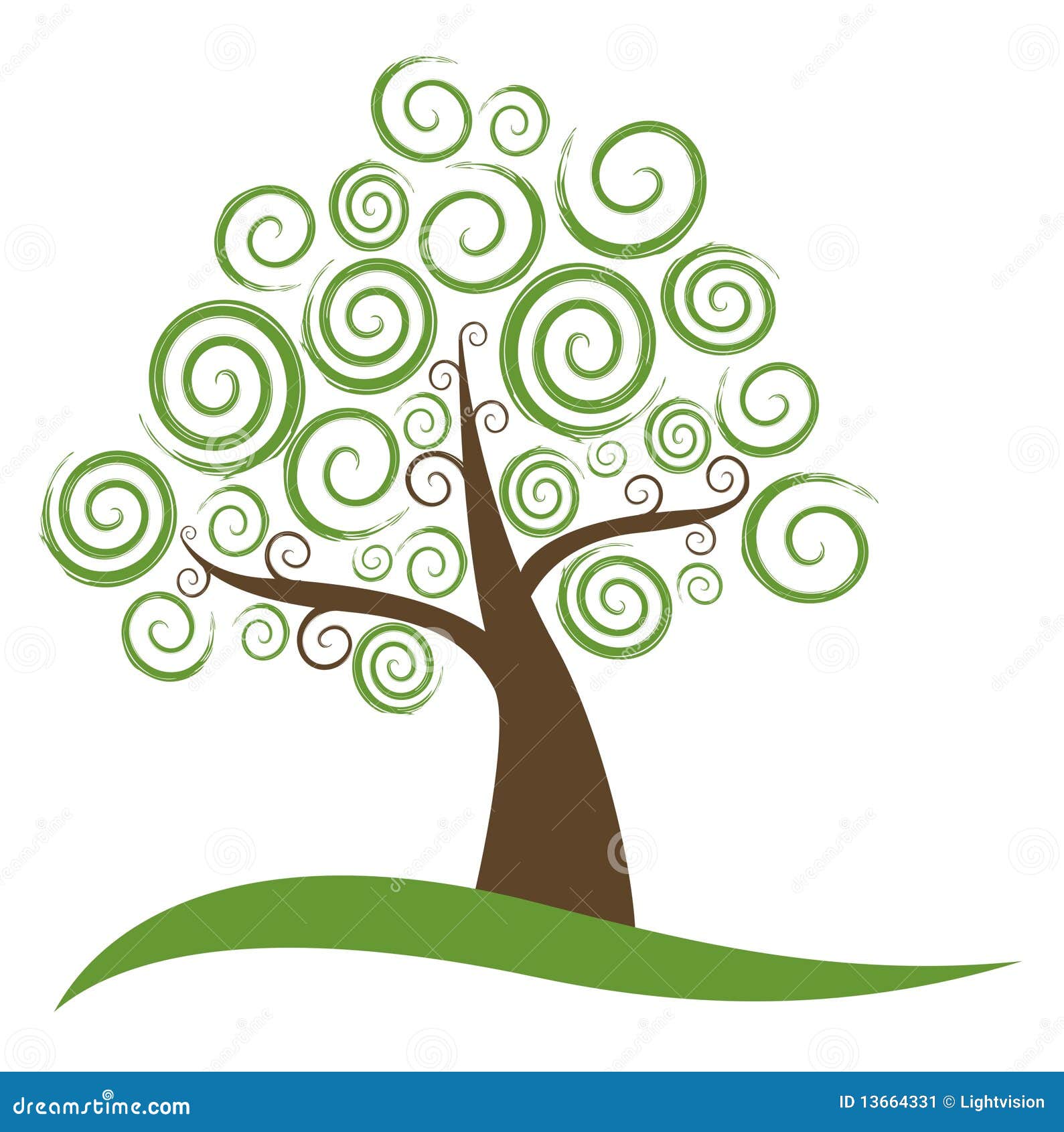 Abstract Tree stock vector. Illustration of abstract - 13664331