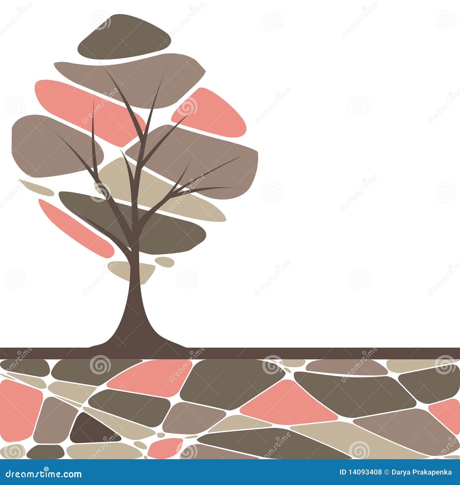 Abstract tree stock vector. Illustration of gardening - 14093408