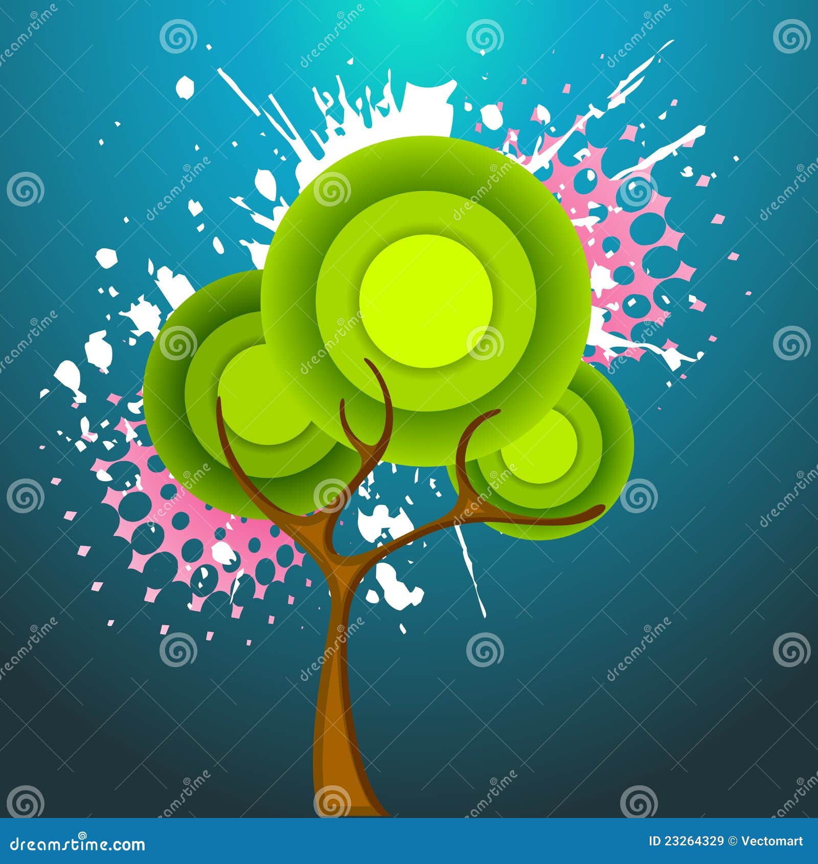 Abstract Tree stock vector. Illustration of outdoor, background - 23264329