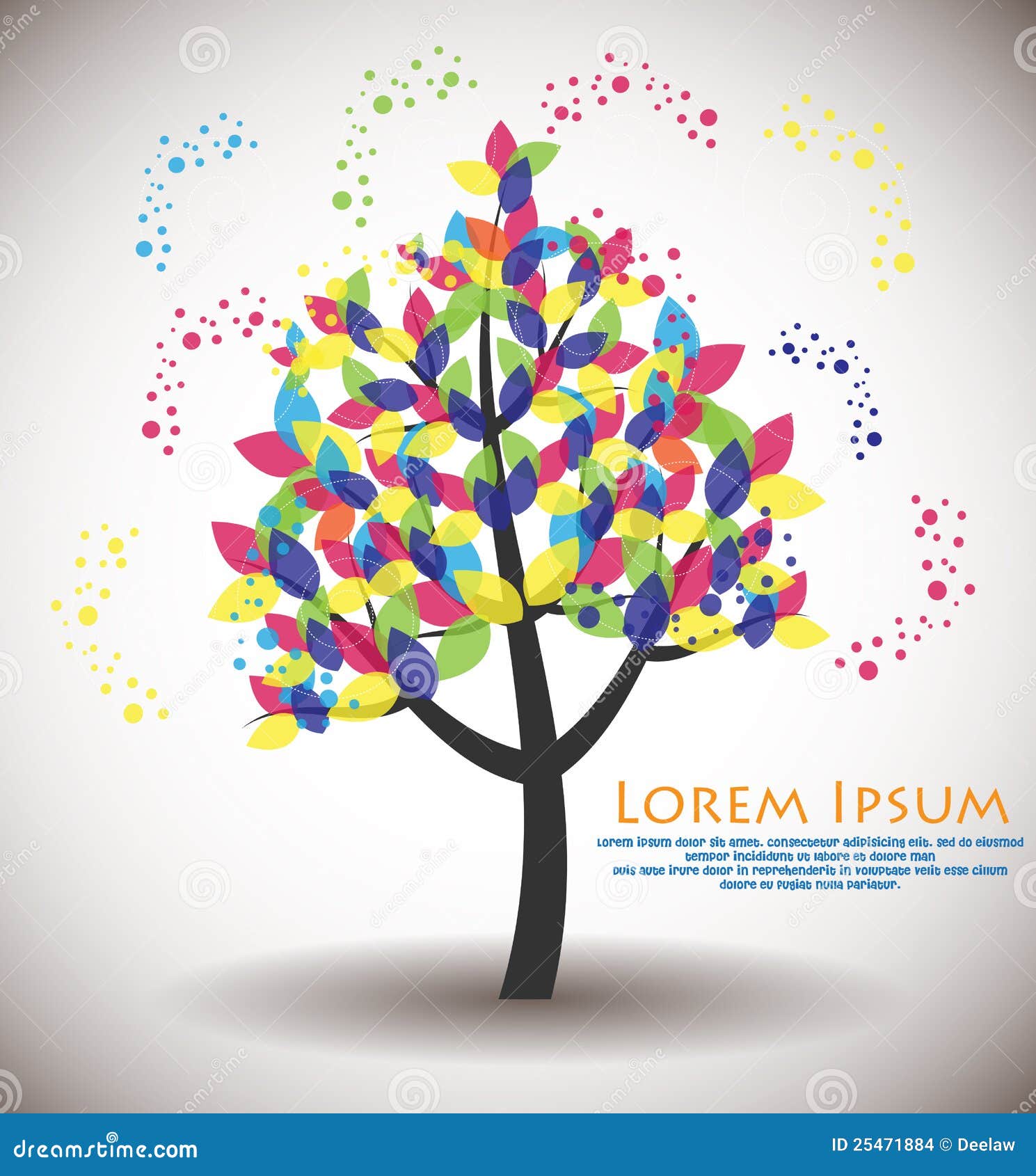 Abstract tree. stock vector. Illustration of environment - 25471884