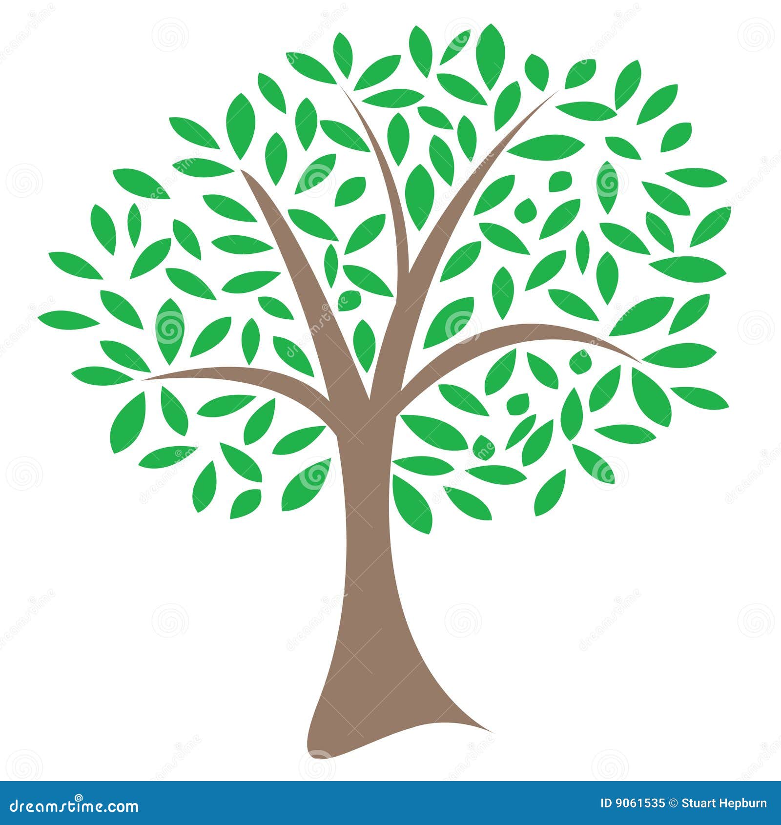 Abstract tree stock vector. Illustration of curve, isolated - 9061535