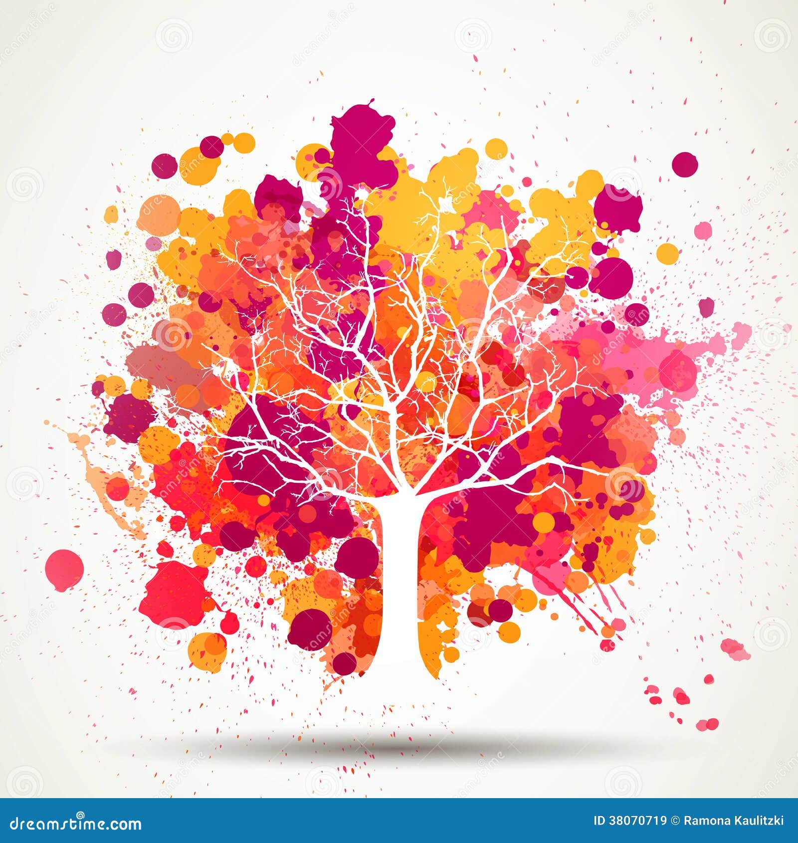 Abstract Tree Background stock illustration. Illustration of ...