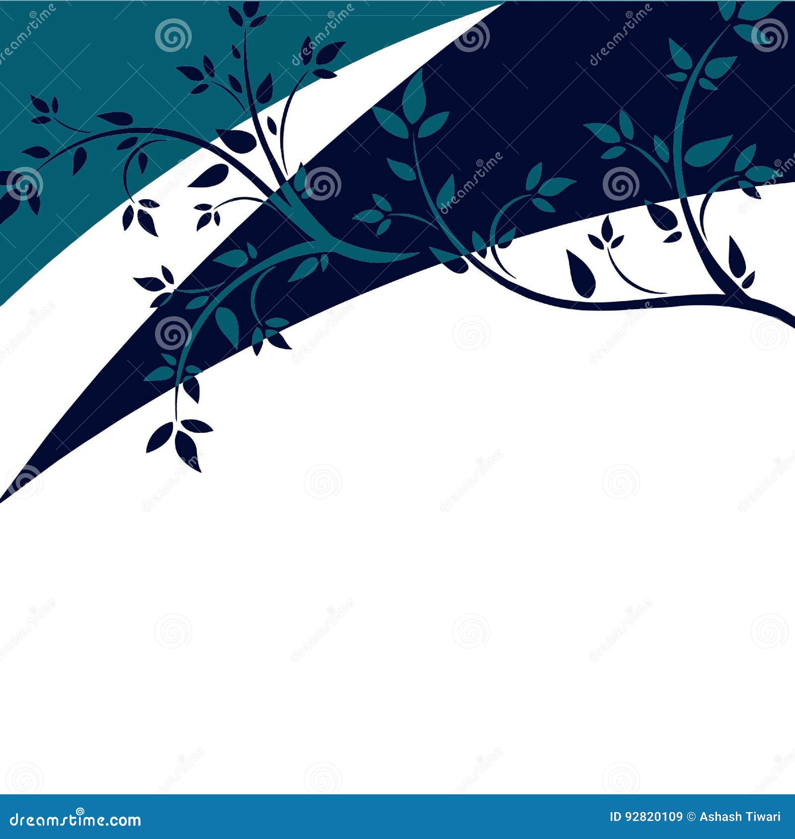 Abstract Tree Branches and Grunge Pattern Stock Vector - Illustration ...