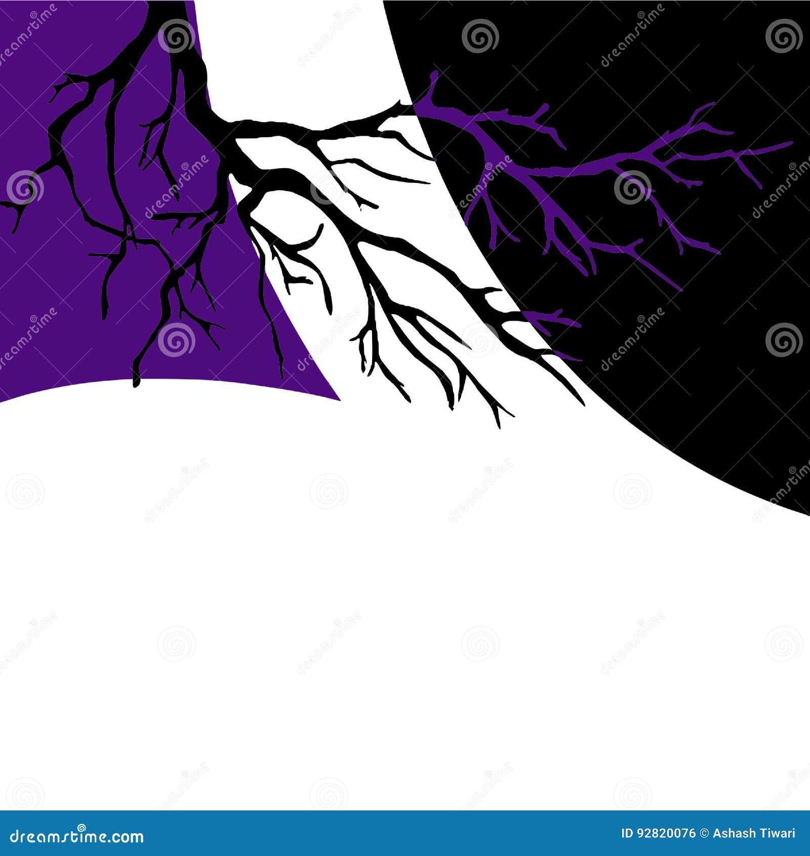 Abstract Tree Branches and Grunge Pattern Stock Vector - Illustration ...