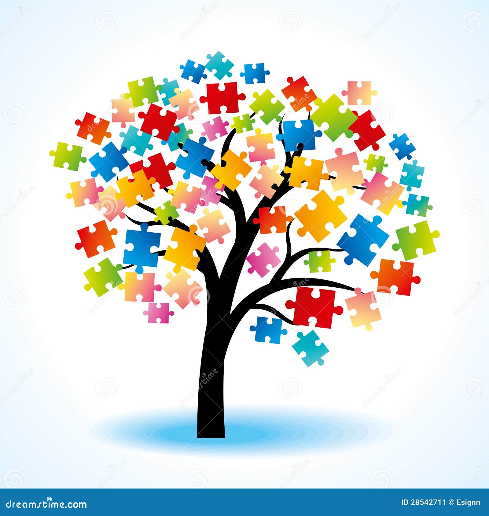 Abstract Tree Colorful Puzzle Stock Image - Image: 28542711 Abstract Tree Colorful Puzzle Stock Image - Image: 28542711