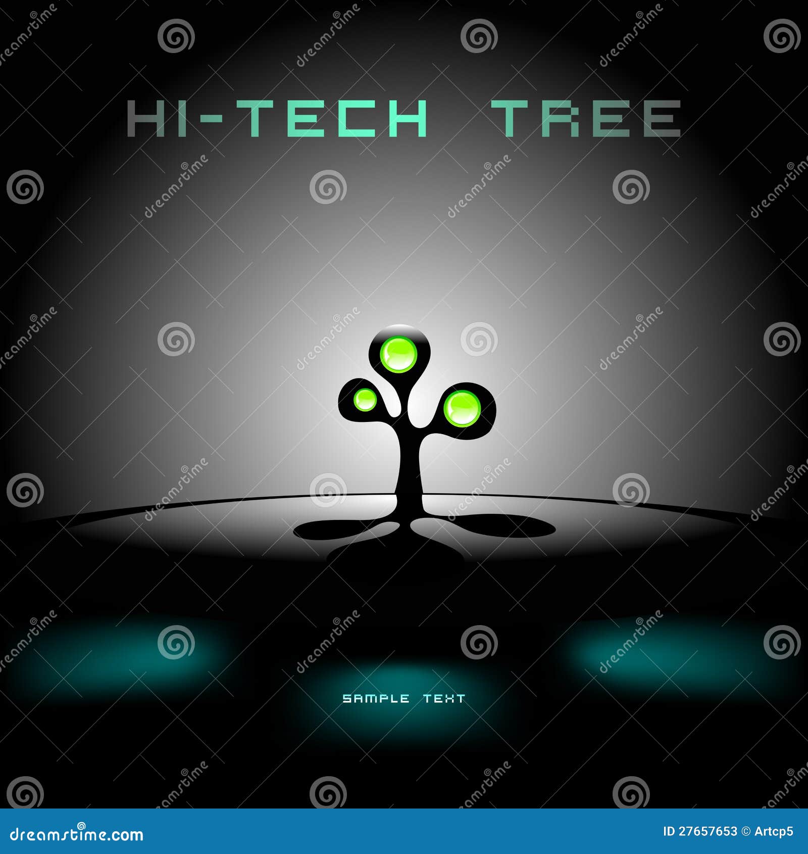 Abstract tree concept stock vector. Illustration of futuristic - 27657653