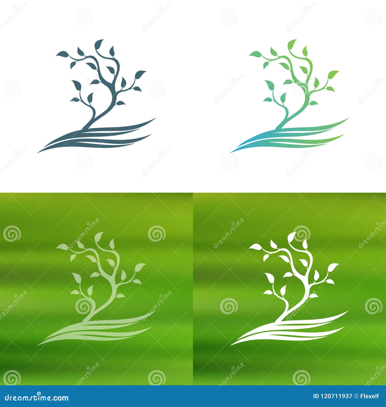 Abstract Tree Concept Logo. Stock Illustration - Illustration of ...