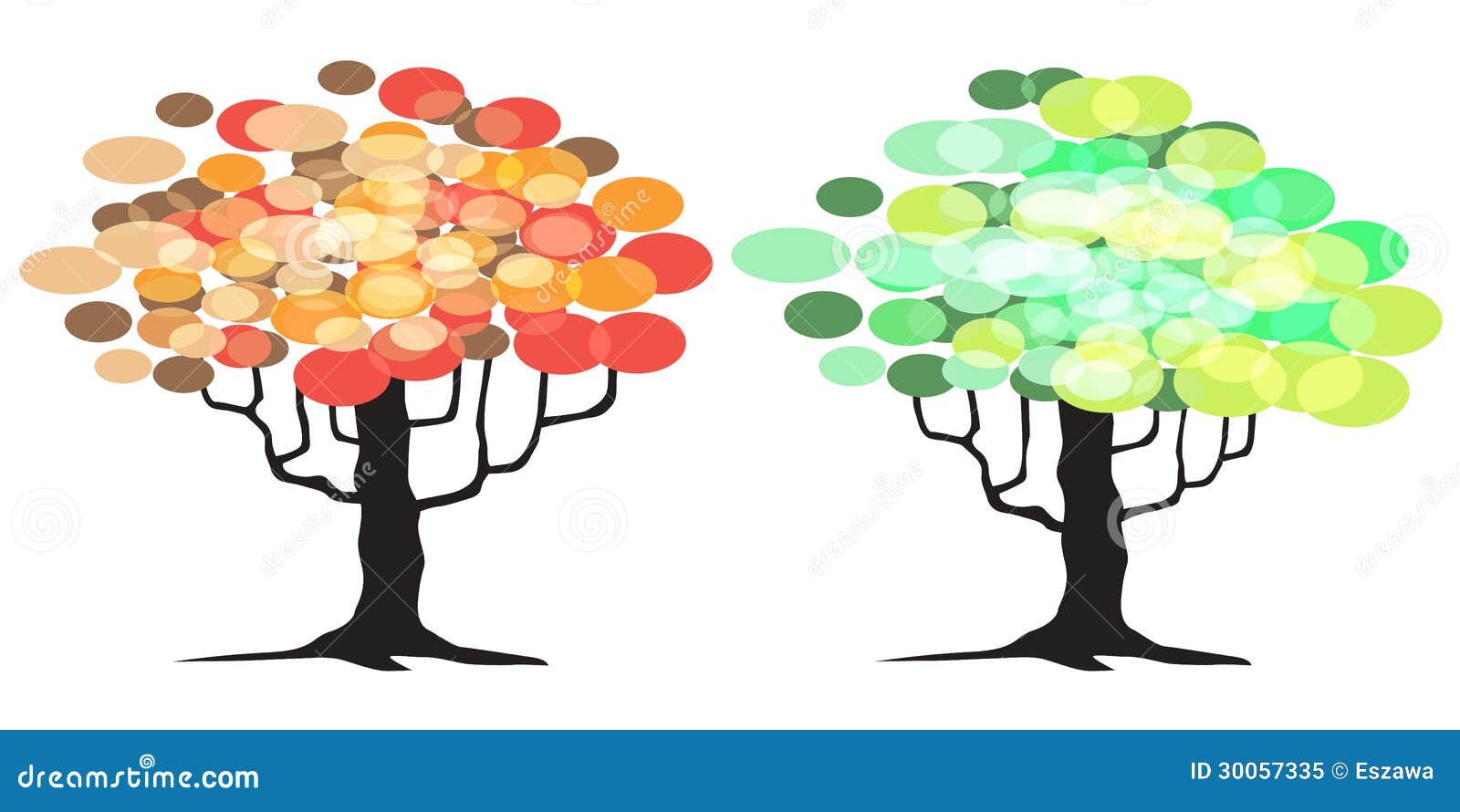 Abstract Tree - Graphic Element Stock Vector - Illustration of blot ...