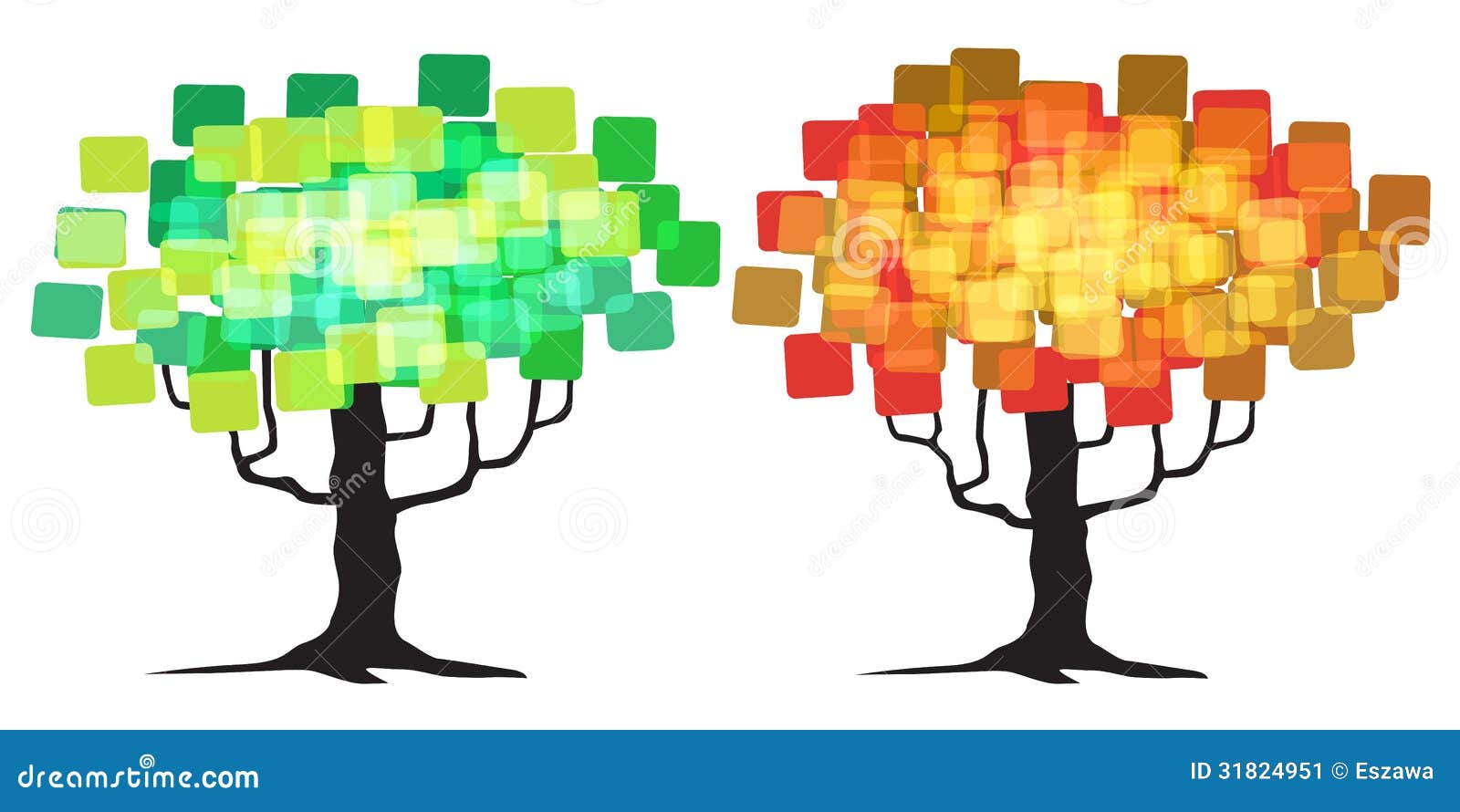 Abstract Tree - Graphic Element Stock Vector - Illustration of concept ...