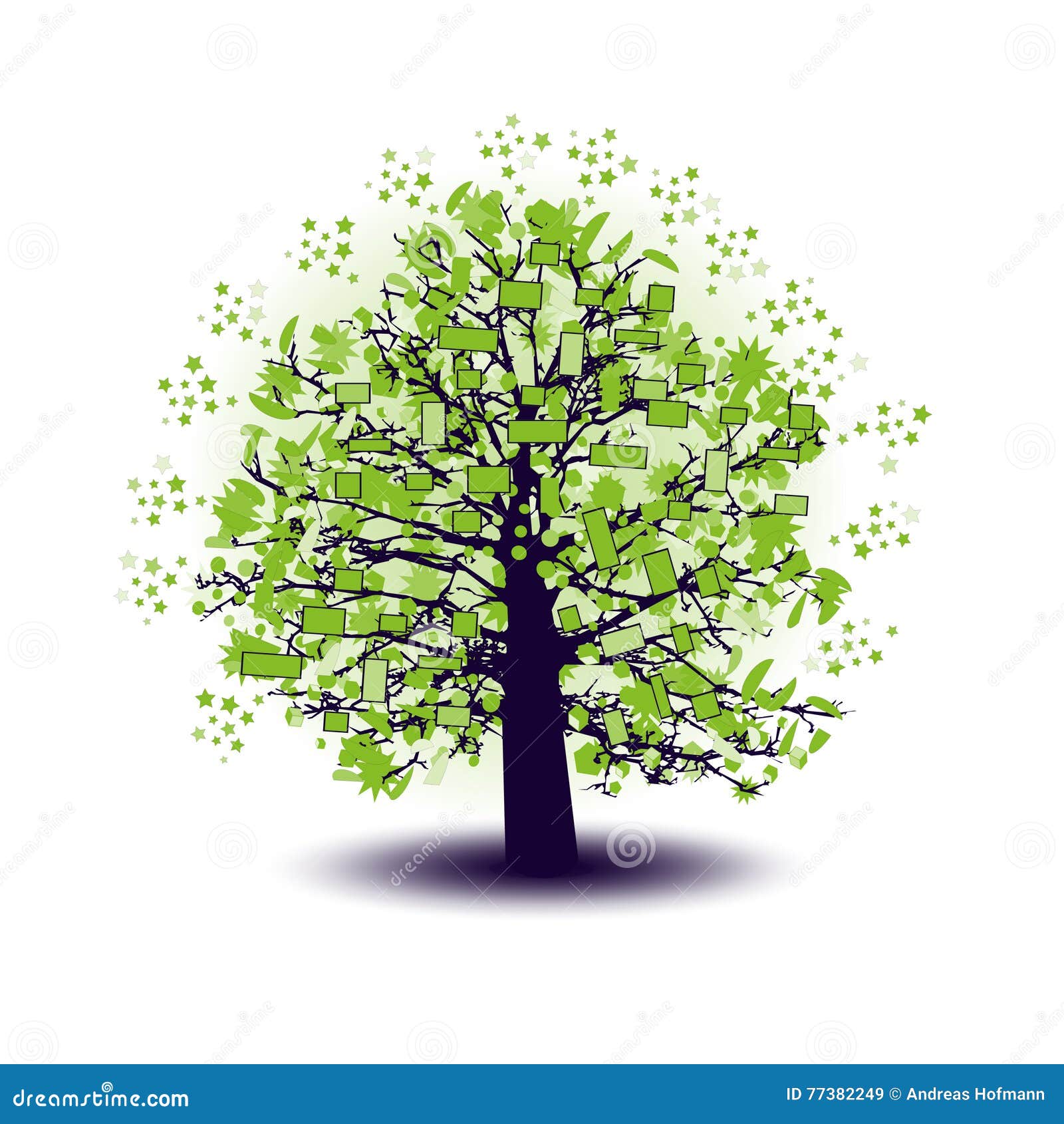Abstract Tree Green for Your Design Stock Illustration - Illustration ...