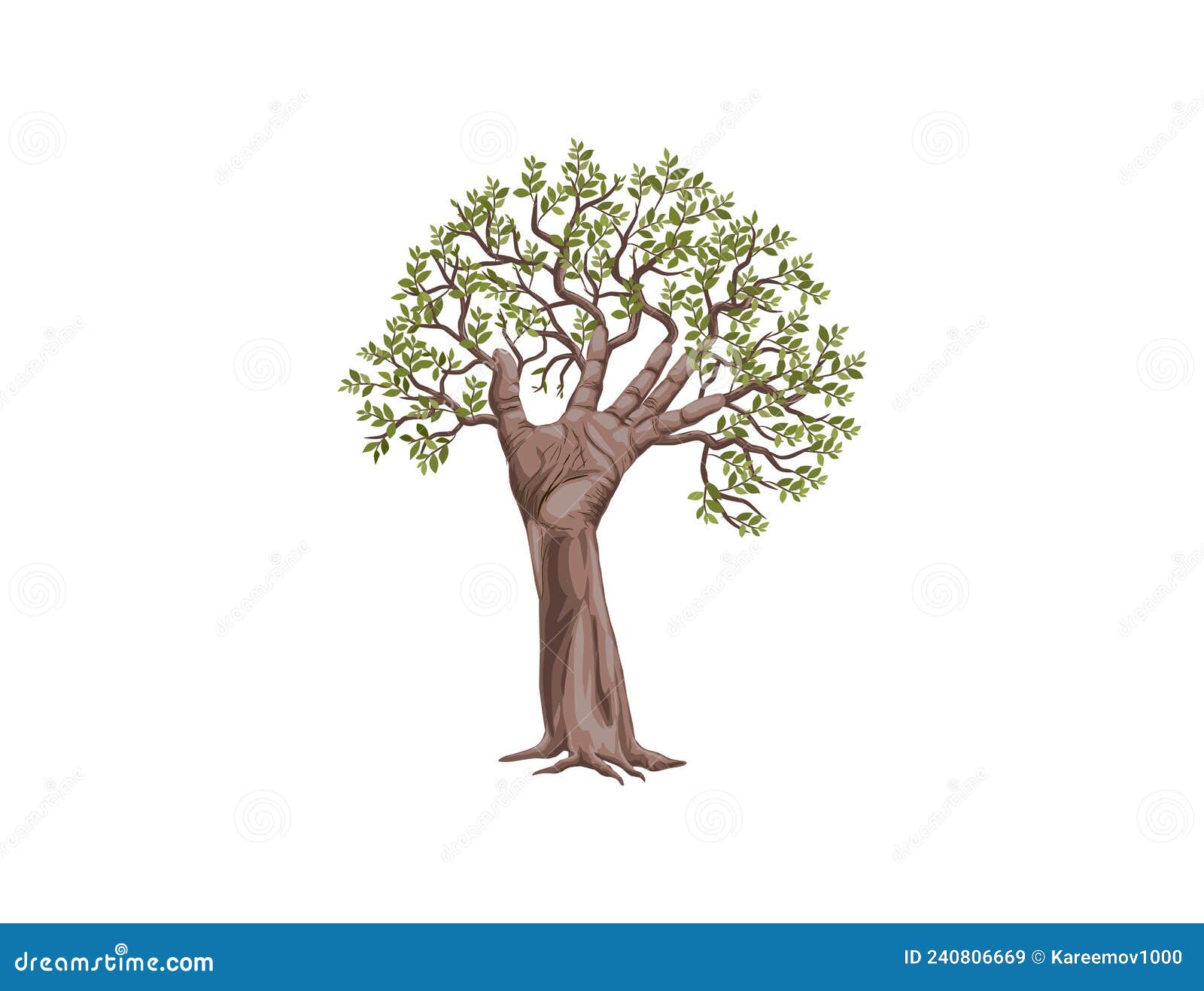 Abstract Tree Hand Illustrations Stock Vector - Illustration of ...