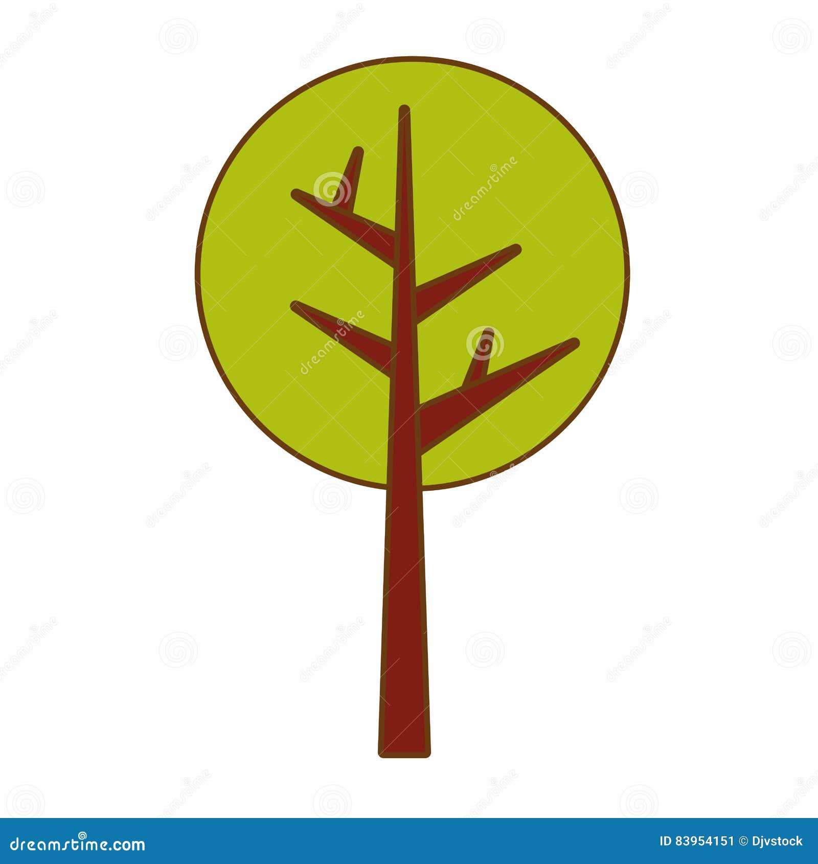 Abstract tree icon image stock vector. Illustration of season - 83954151