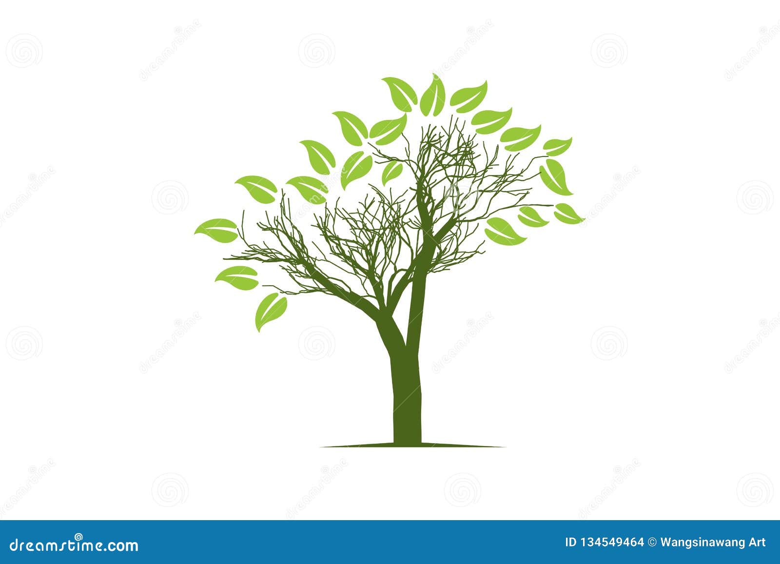 Abstract Tree Logo Designs Inspiration Isolated on White Background ...