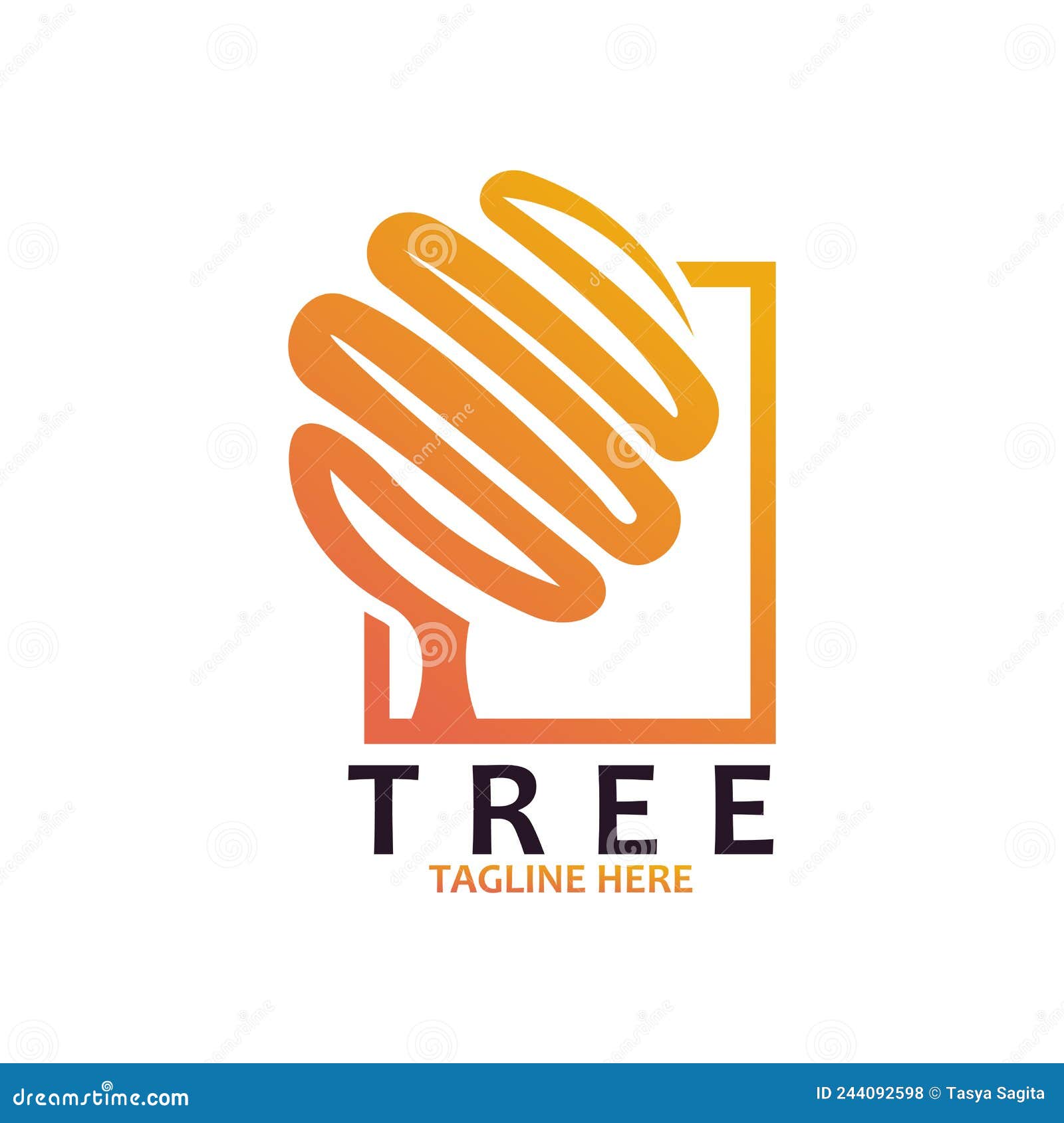 Abstract Tree Logo Icon Vector Isolated Stock Vector - Illustration of ...