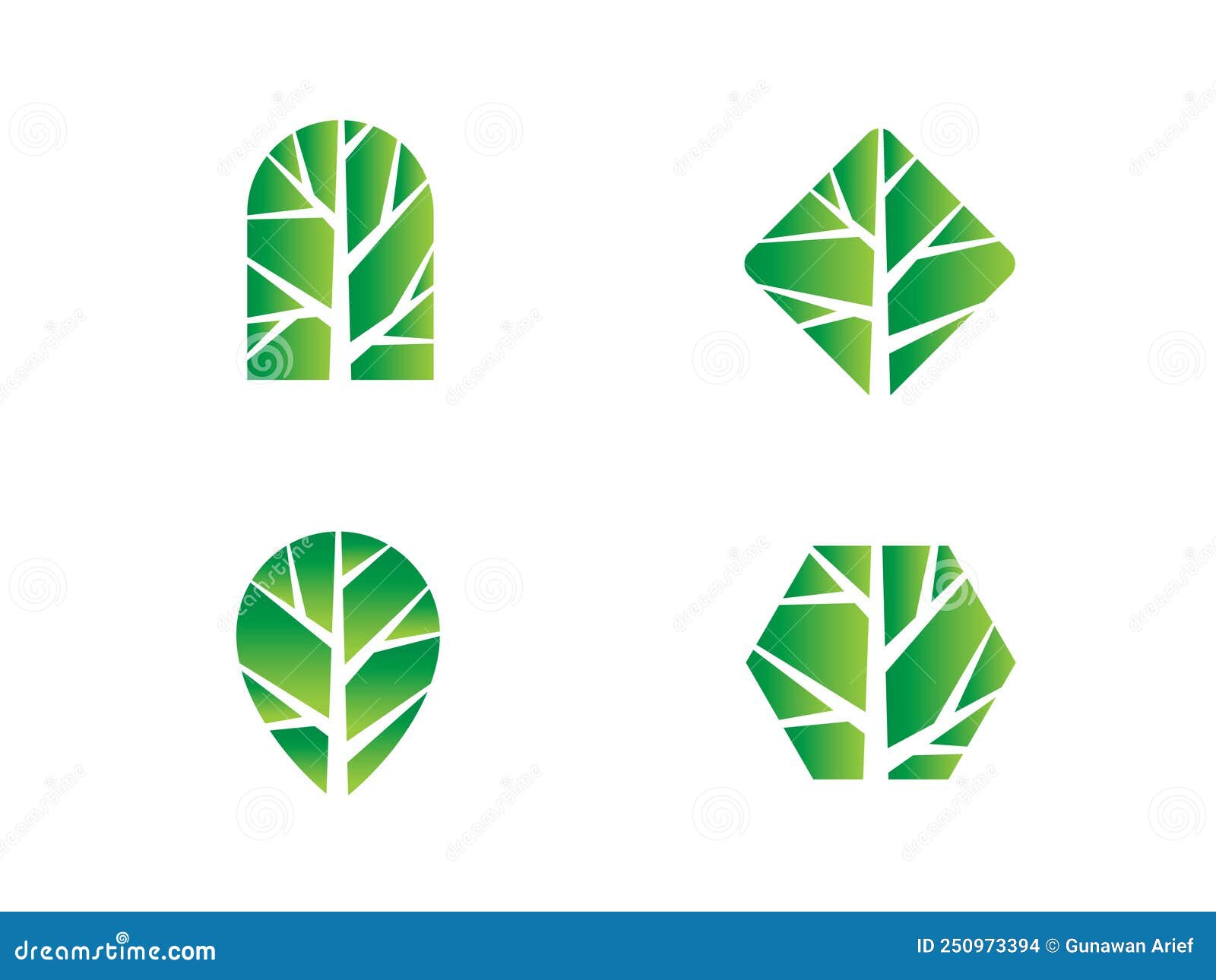 Abstract Tree Logo Symbol or Icon Stock Vector - Illustration of center ...