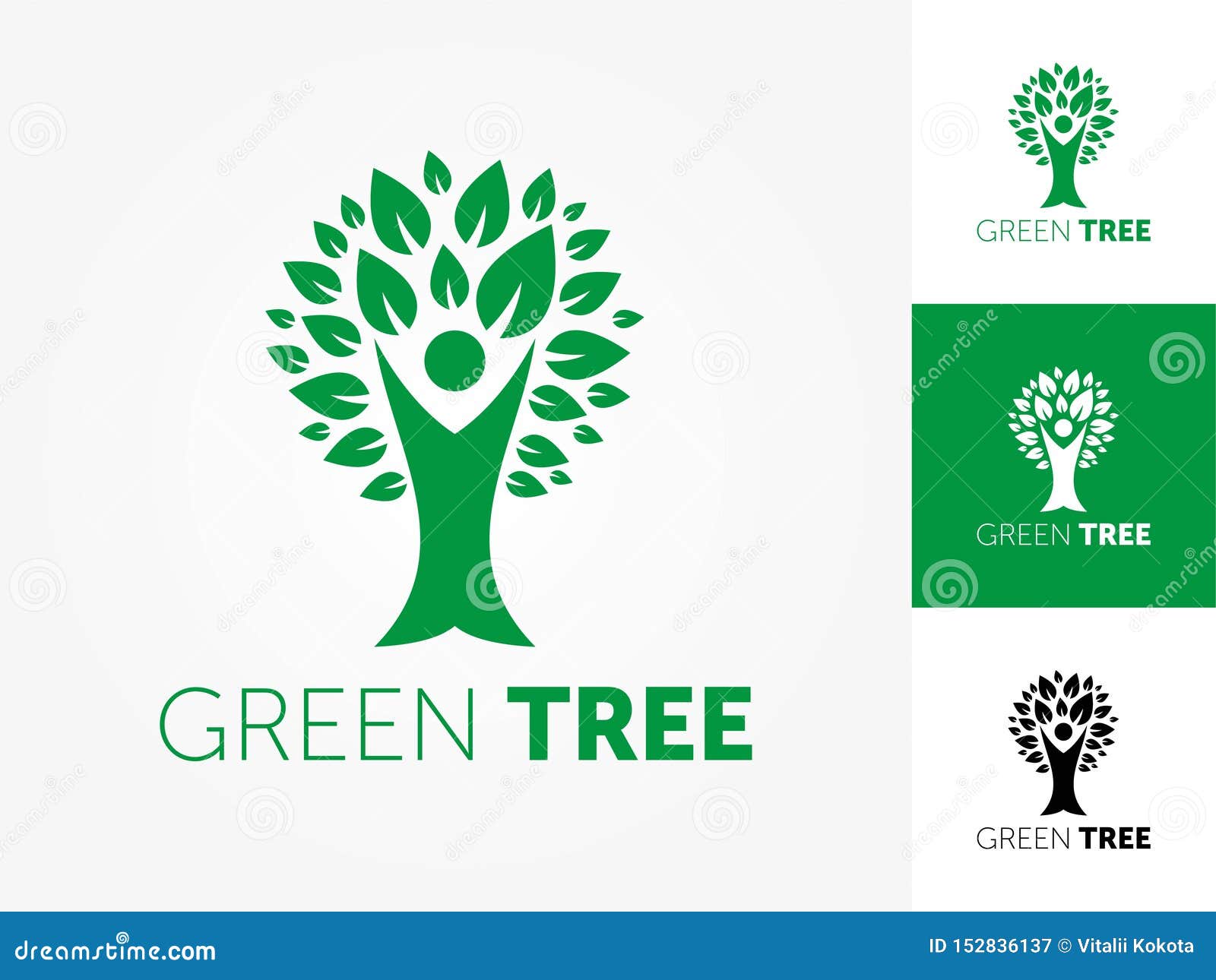 Abstract Tree Logo Vector Illustration Stock Vector - Illustration of ...