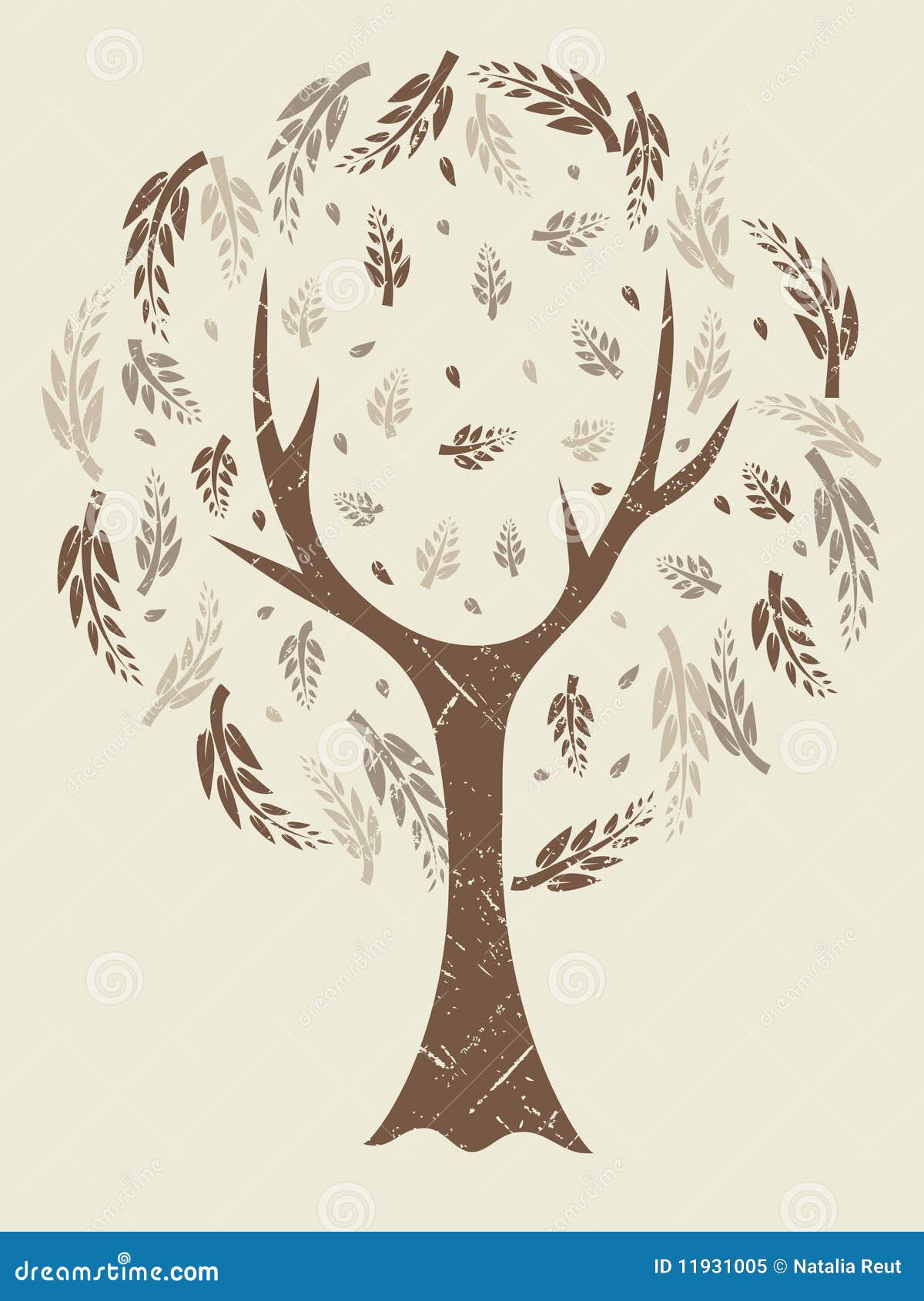 Tree Retro Gallery Banners. Photo Collage Templates Set. Moodboard ...