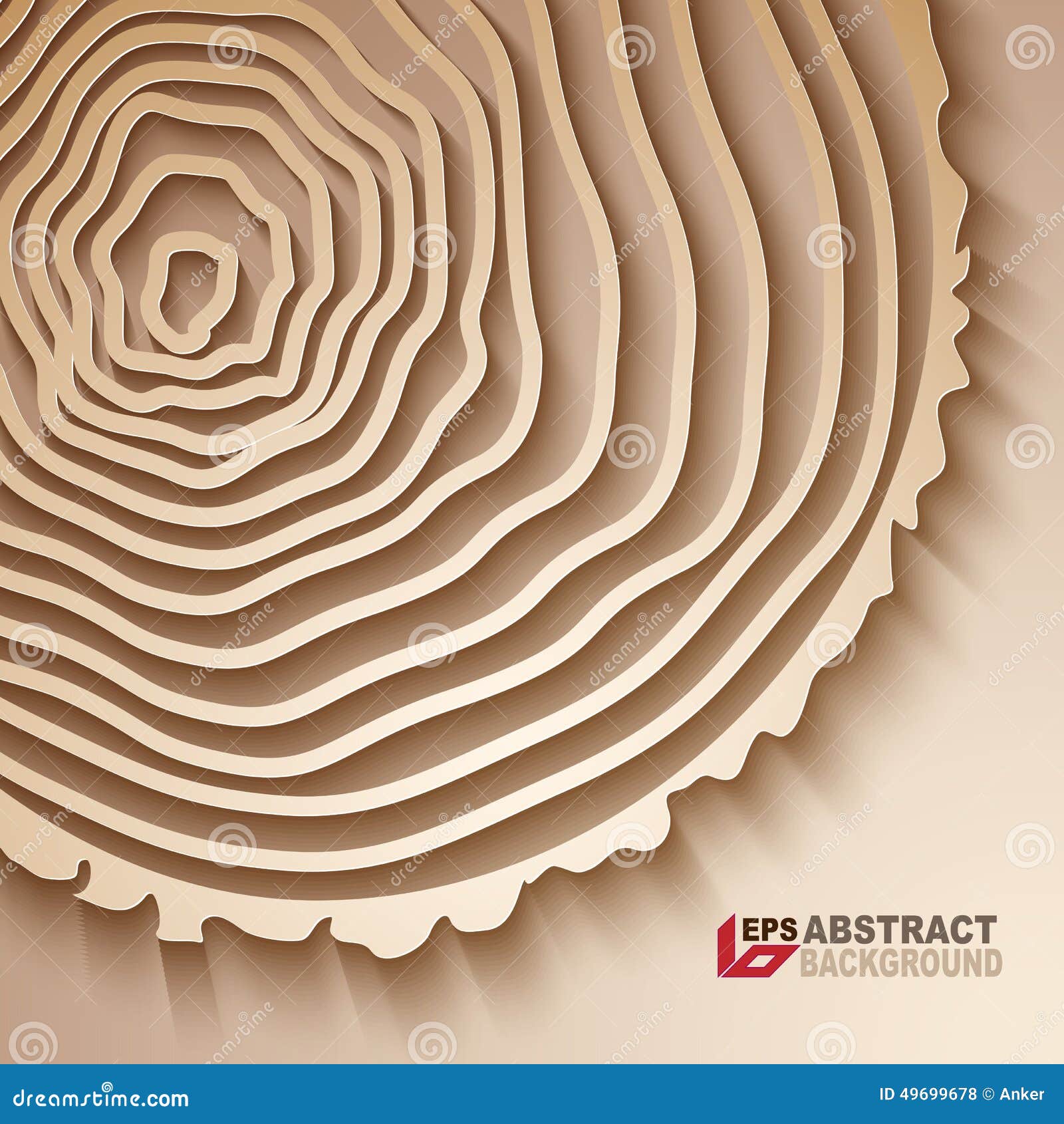 Abstract Tree Rings Background. Stock Vector - Illustration of round ...