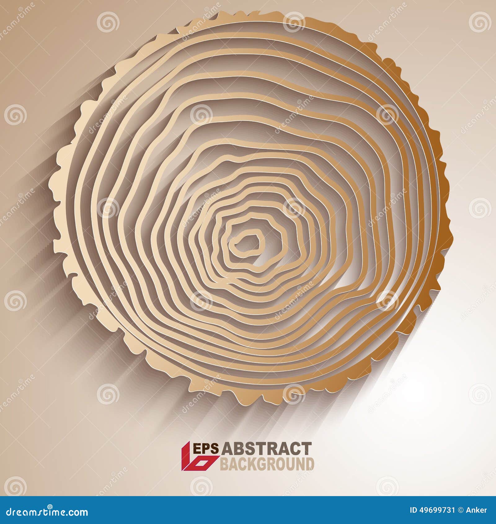 Abstract Tree Rings Background. Stock Vector - Illustration of decor ...
