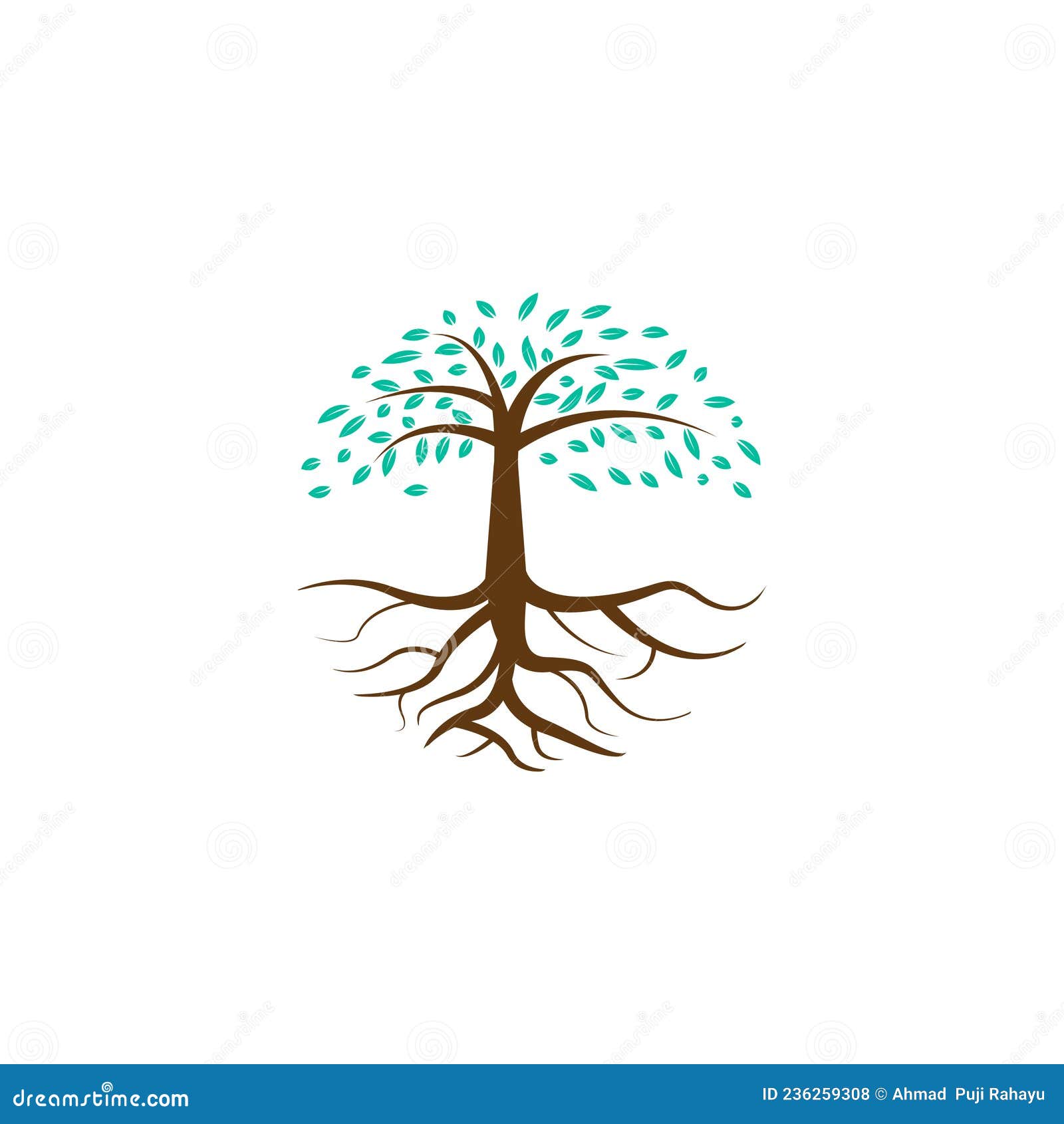 Abstract Tree with Roots Logo Symbol Icon Vector Graphic Design ...