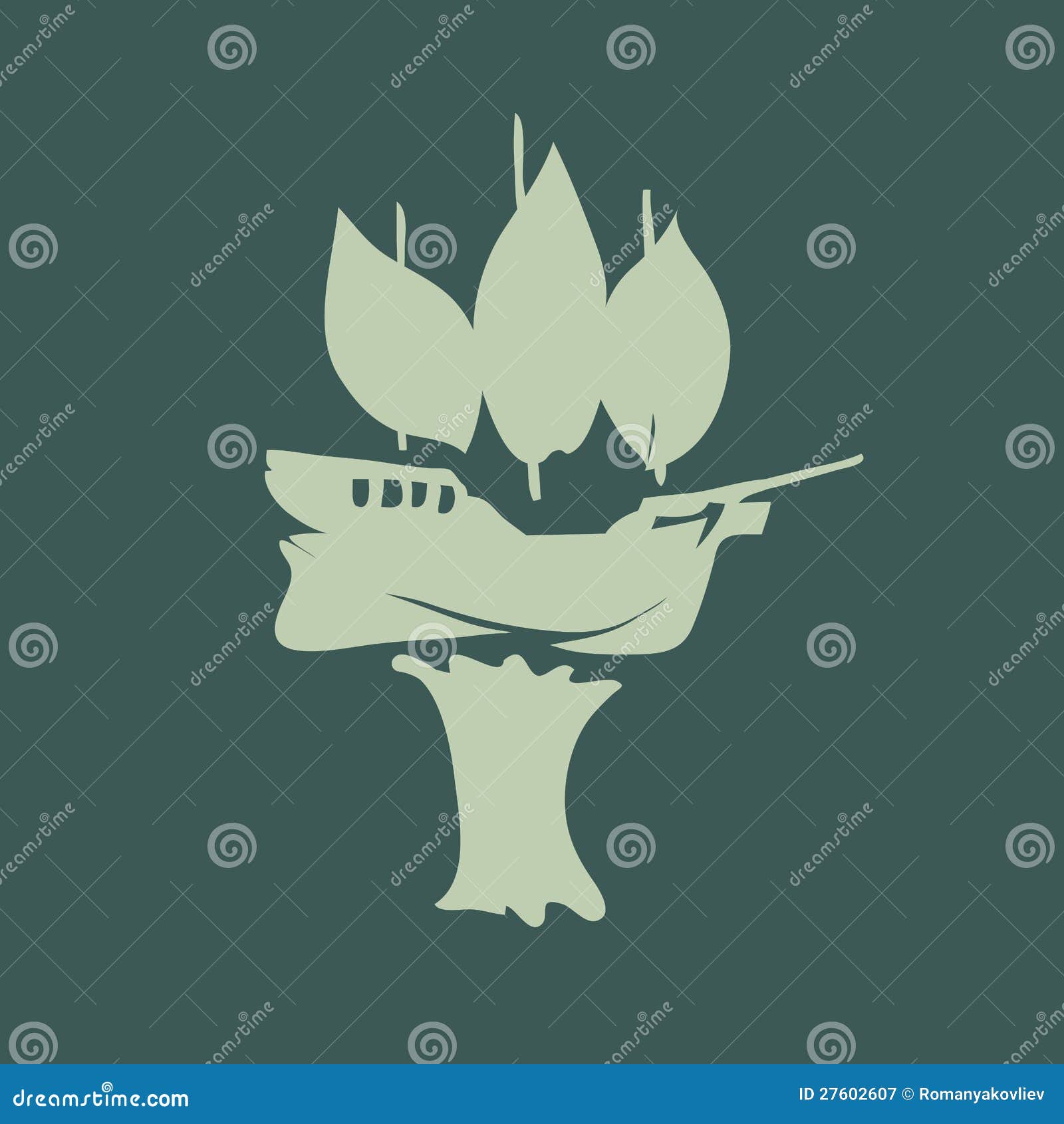 Abstract tree ship stock vector. Illustration of vessel - 27602607