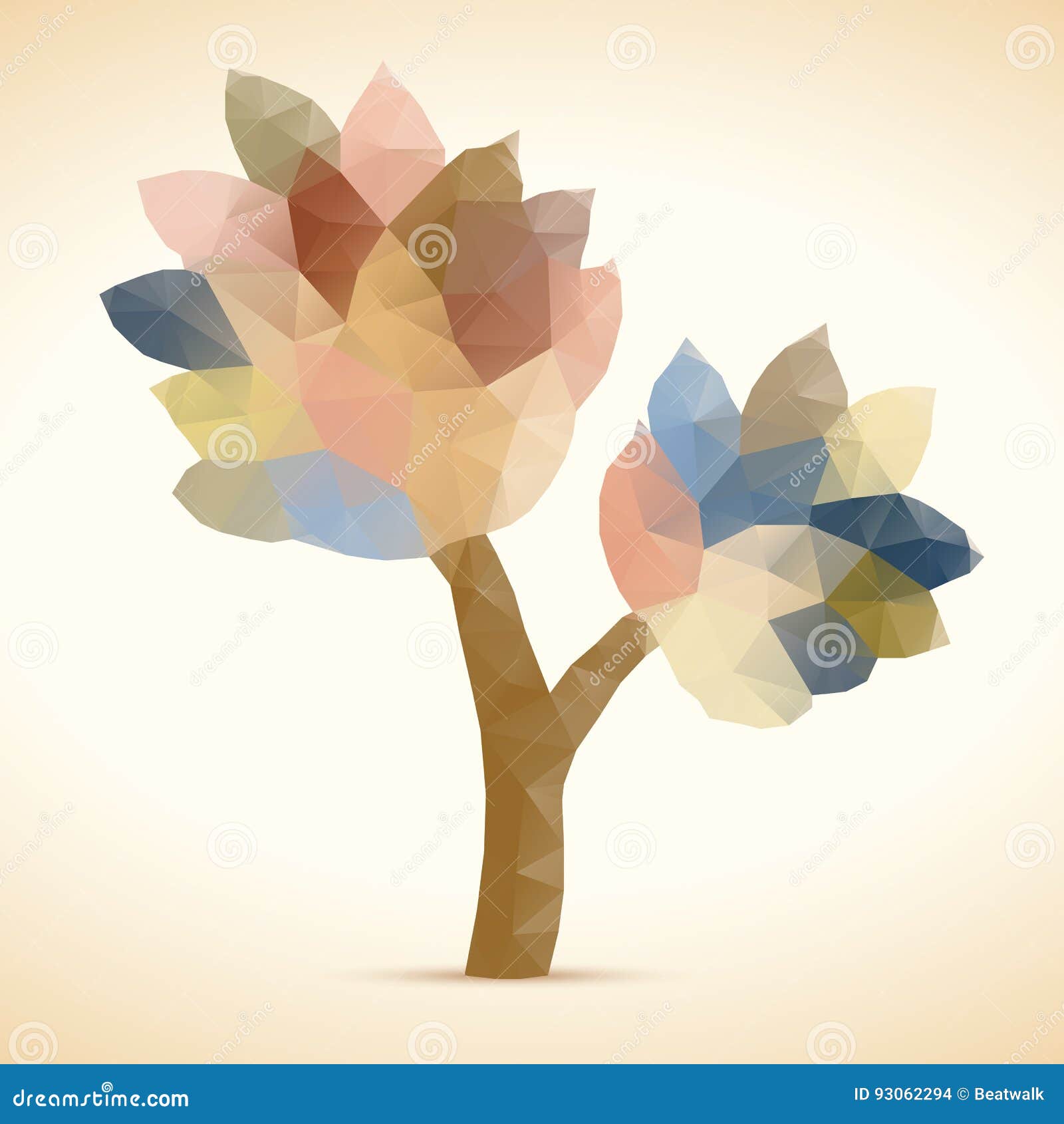 Abstract tree of triangles stock vector. Illustration of abstract ...