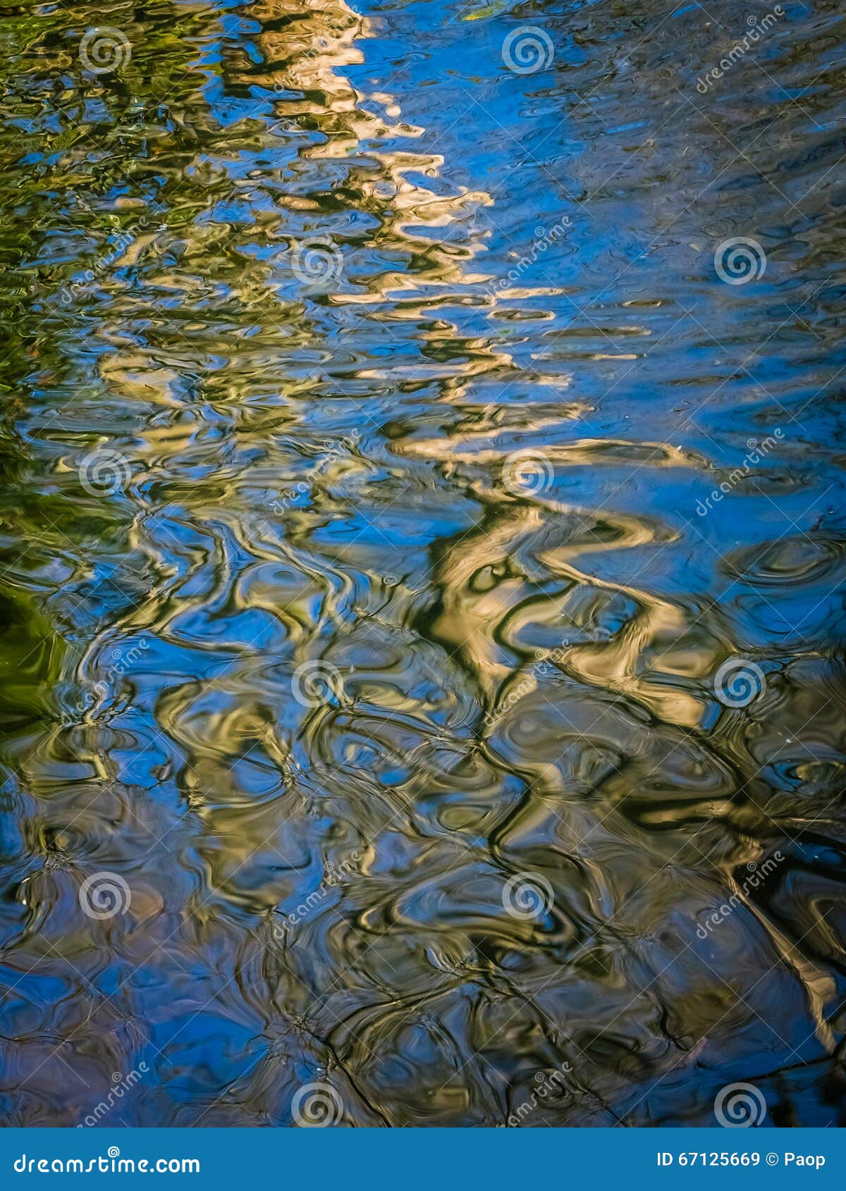 Abstract Tree Water Reflection Stock Image - Image of colorful ...