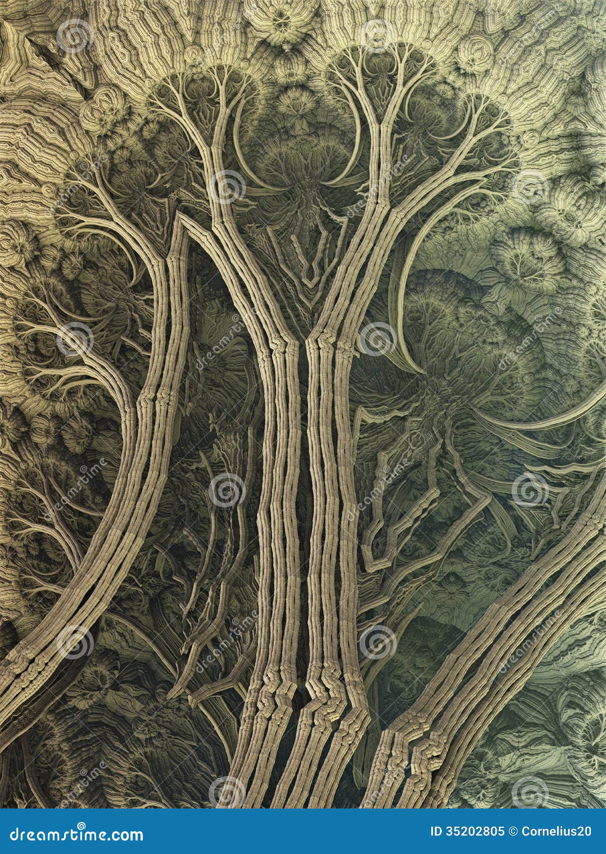 Abstract trees stock illustration. Illustration of shiny - 35202805