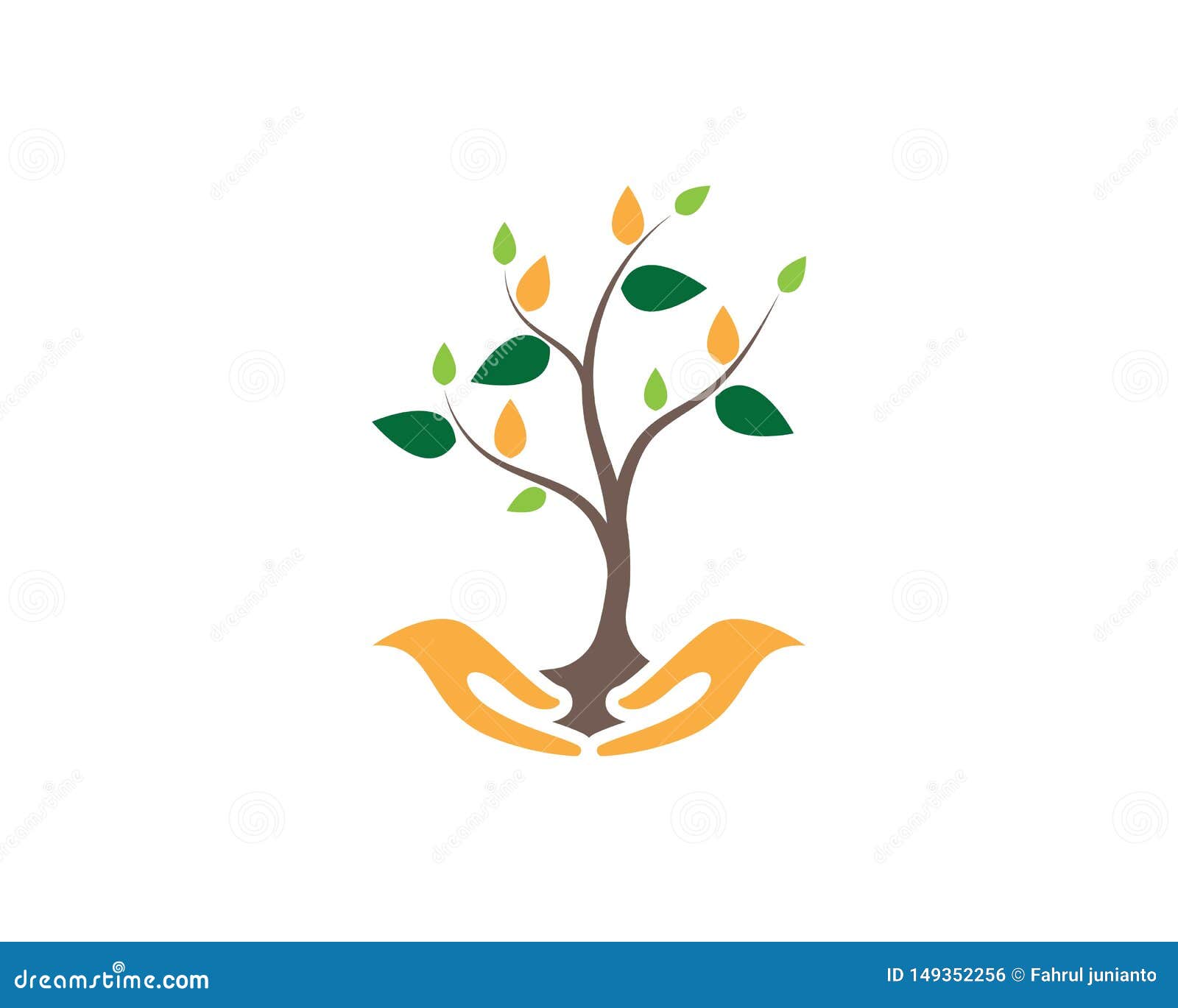 Abstract Trees Logo Design Vector Illustration Stock Vector ...