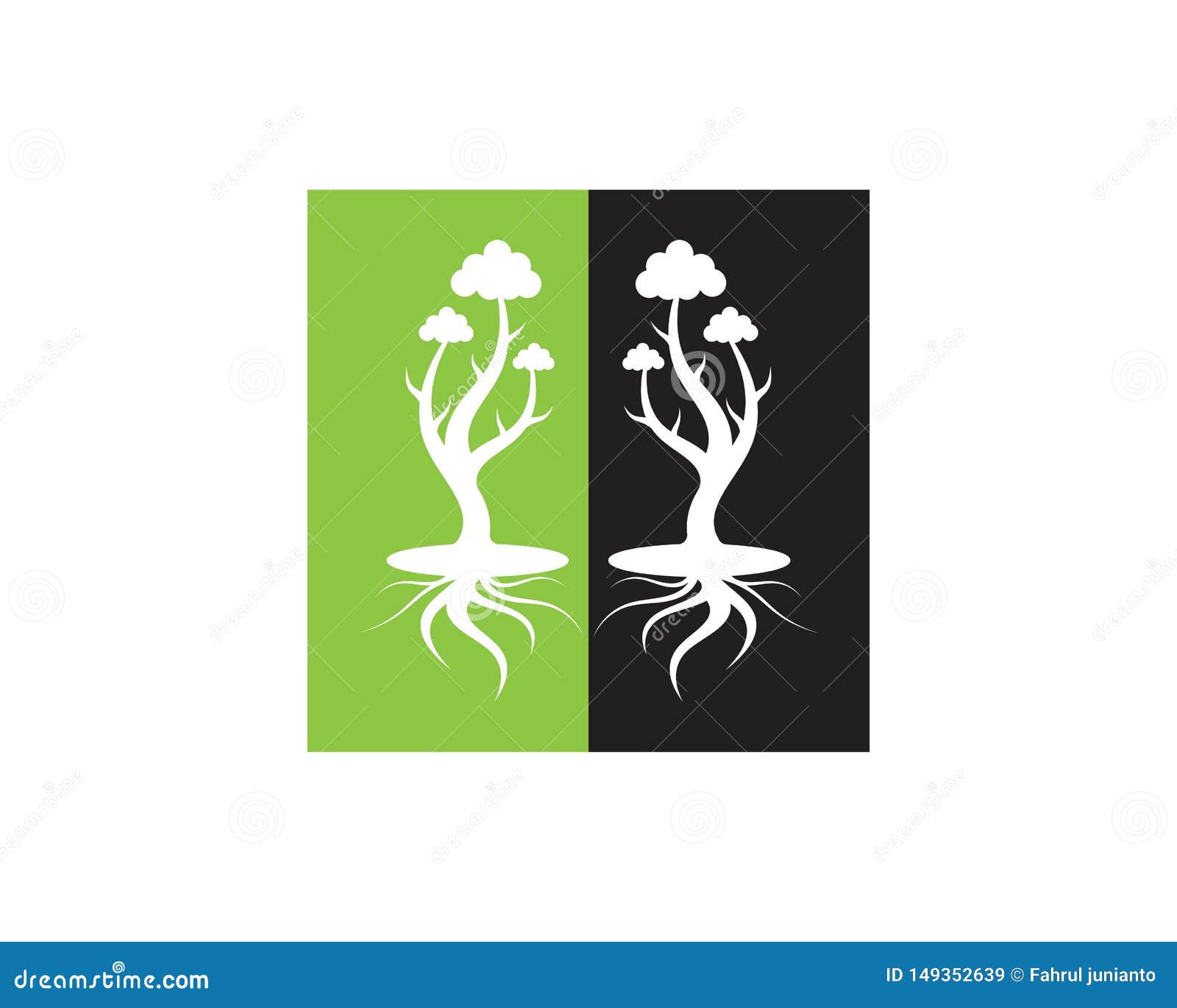 Abstract Trees Logo Design Vector Illustration Stock Vector ...
