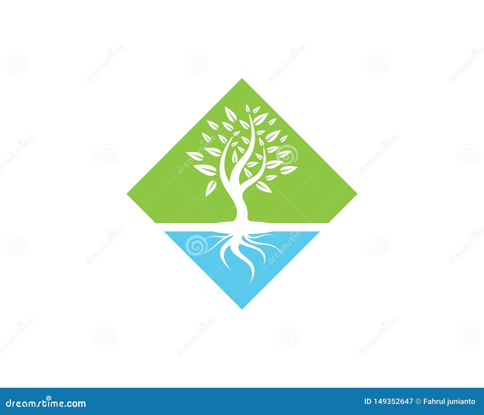 Abstract Trees Logo Design Vector Illustration Stock Vector ...