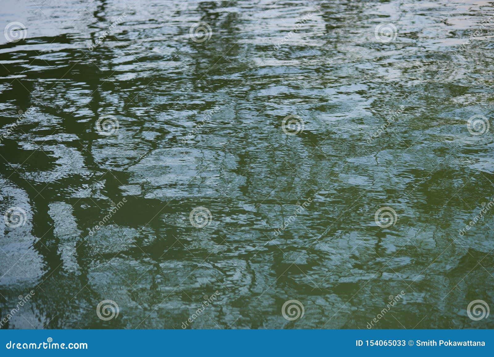 Abstract Trees Reflection on Rippled Water Surface Stock Image - Image ...