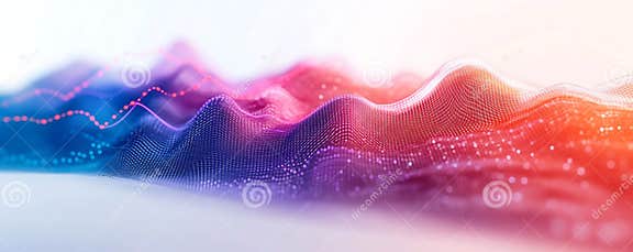 Abstract Trendline Chart on a White Background Stock Illustration ...